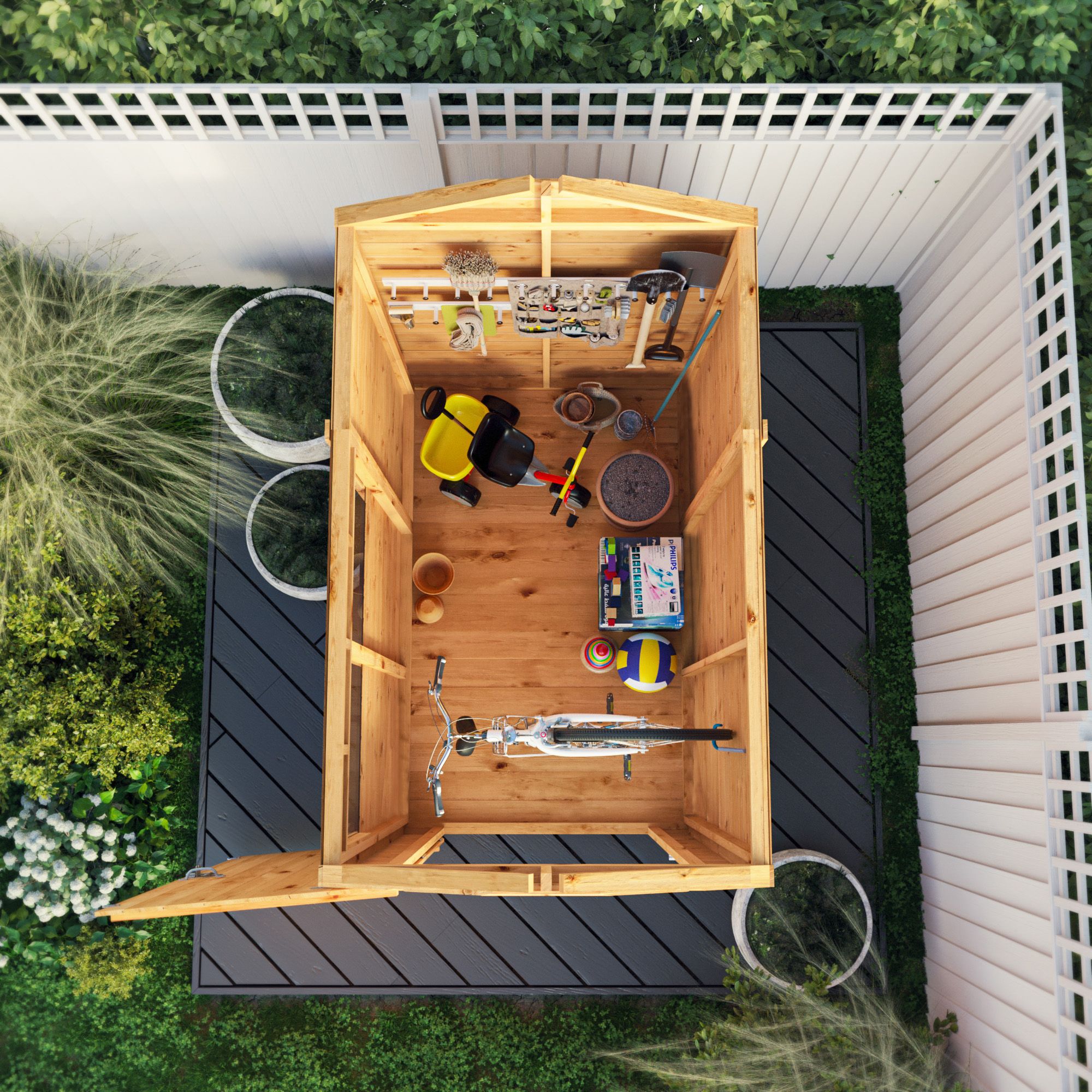 Mercia Woodsman Shiplap 6x4 ft Apex Timber Dip treated Shed with floor ...
