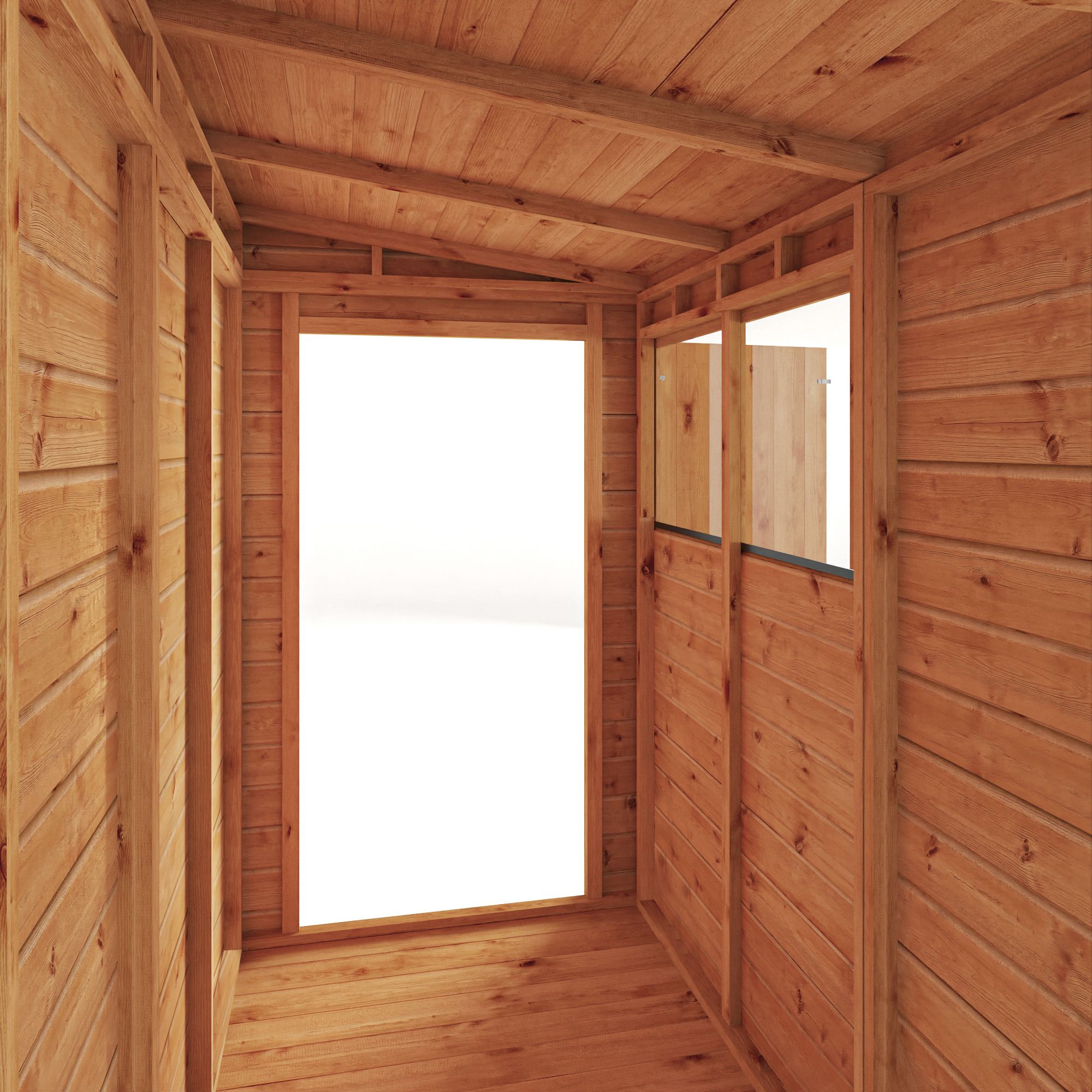 Mercia Woodsman Shiplap 6x4 ft Pent Timber Dip treated Shed with floor ...