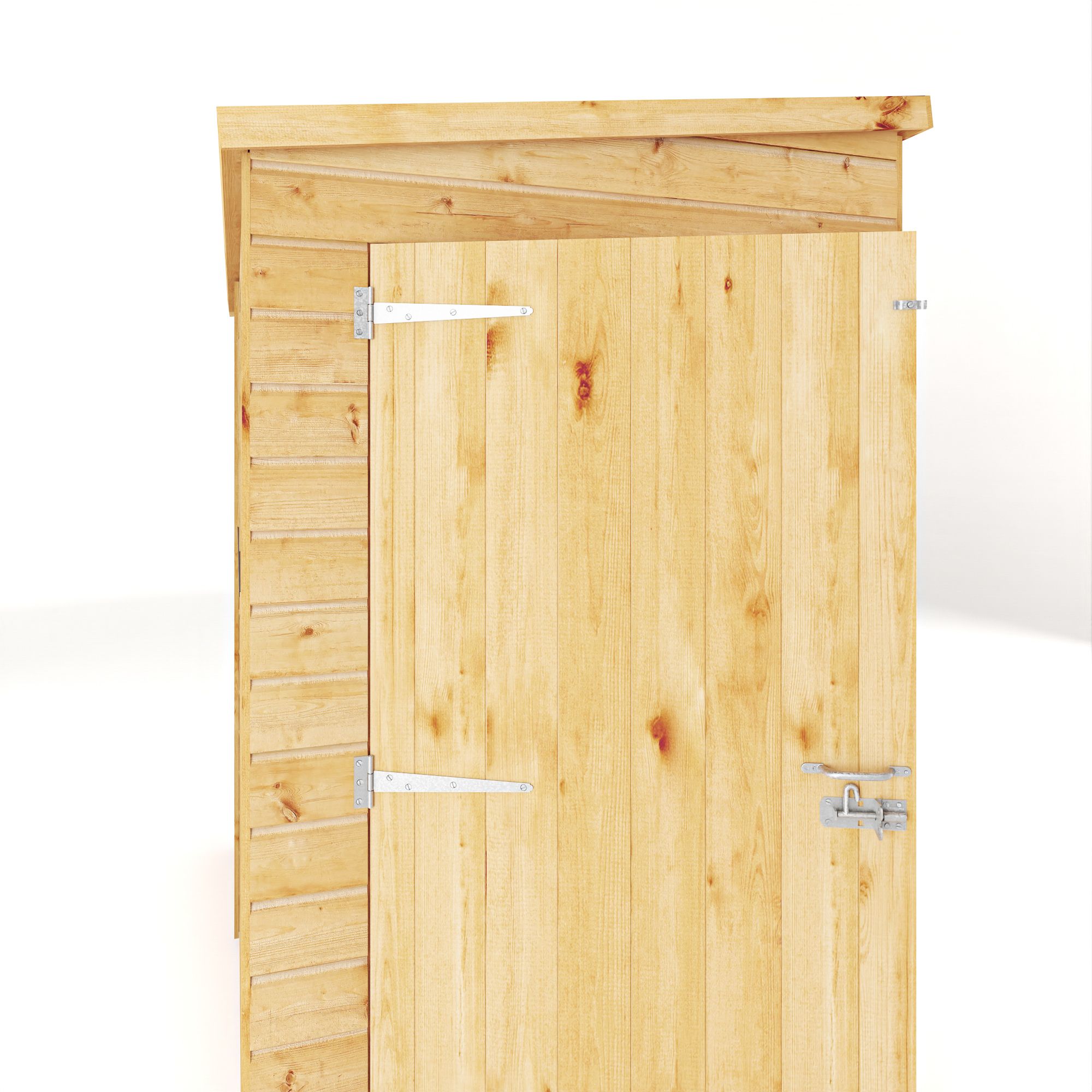 Mercia Woodsman Shiplap 6x4 ft Pent Timber Dip treated Shed with floor ...