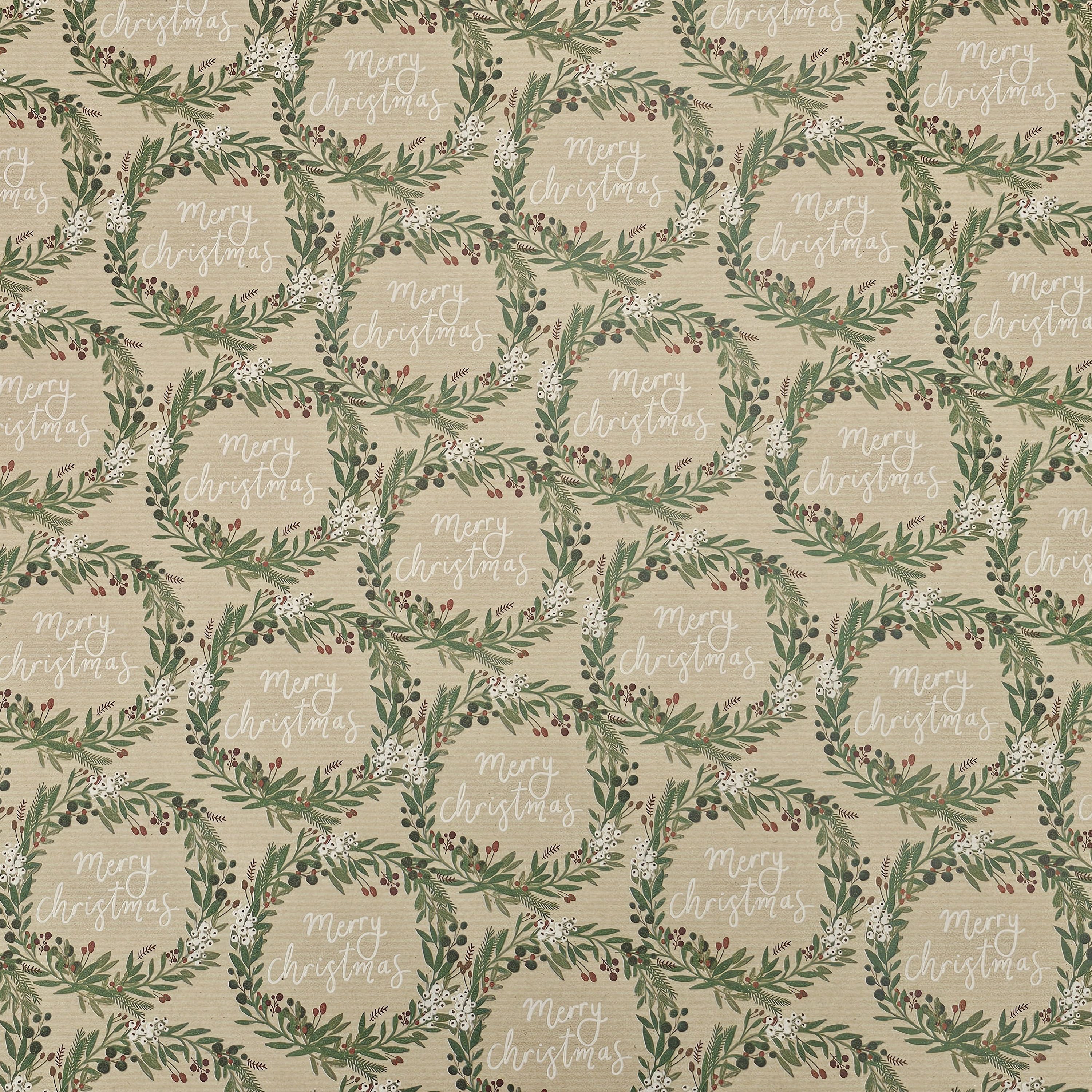 Merry Christmas wrapping paper 4m