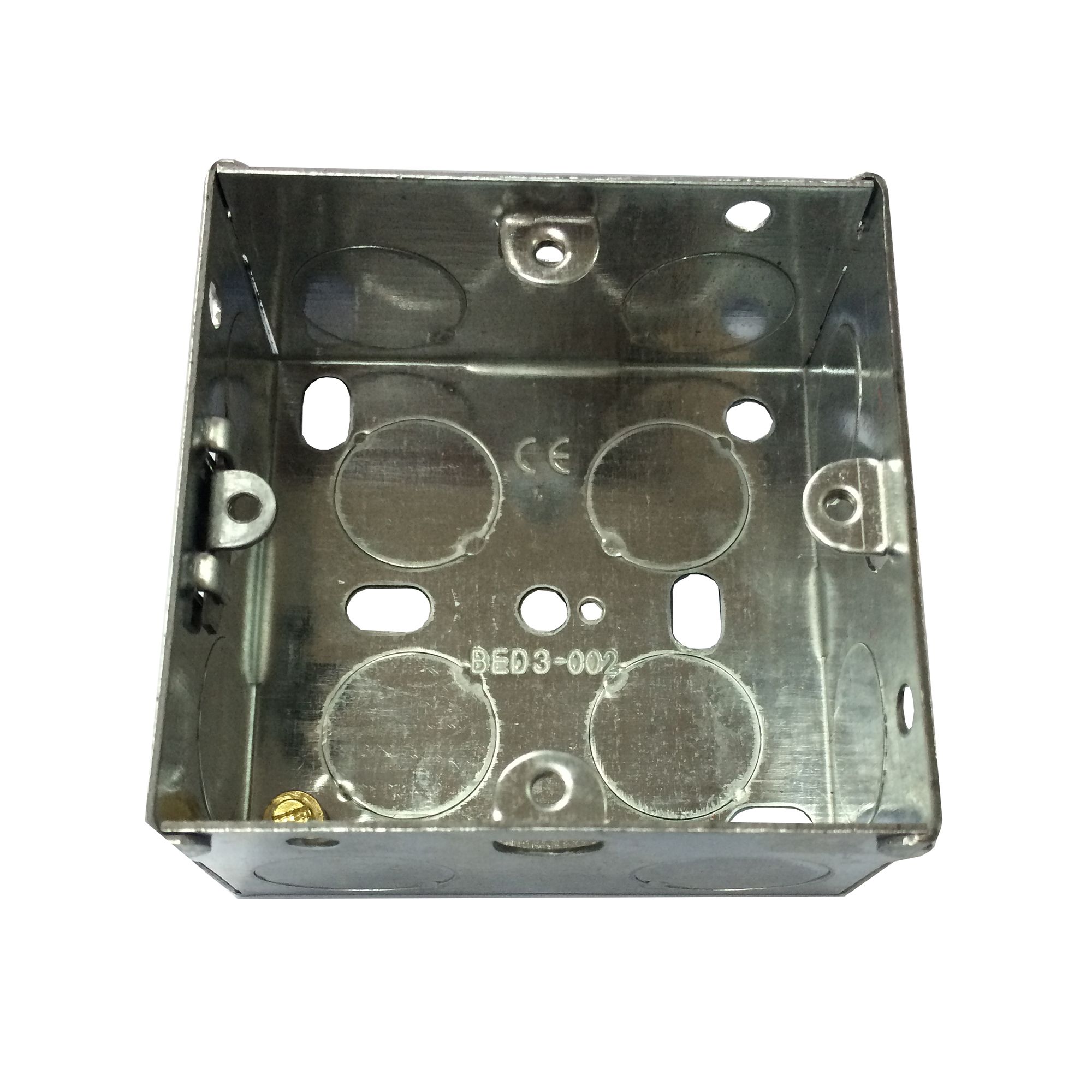 Metal 1-Gang 35mm Single Pattress box