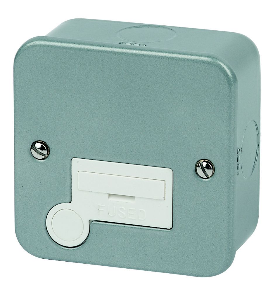 METAL CLAD 13A FUSED CONNECT UNIT & FLEX