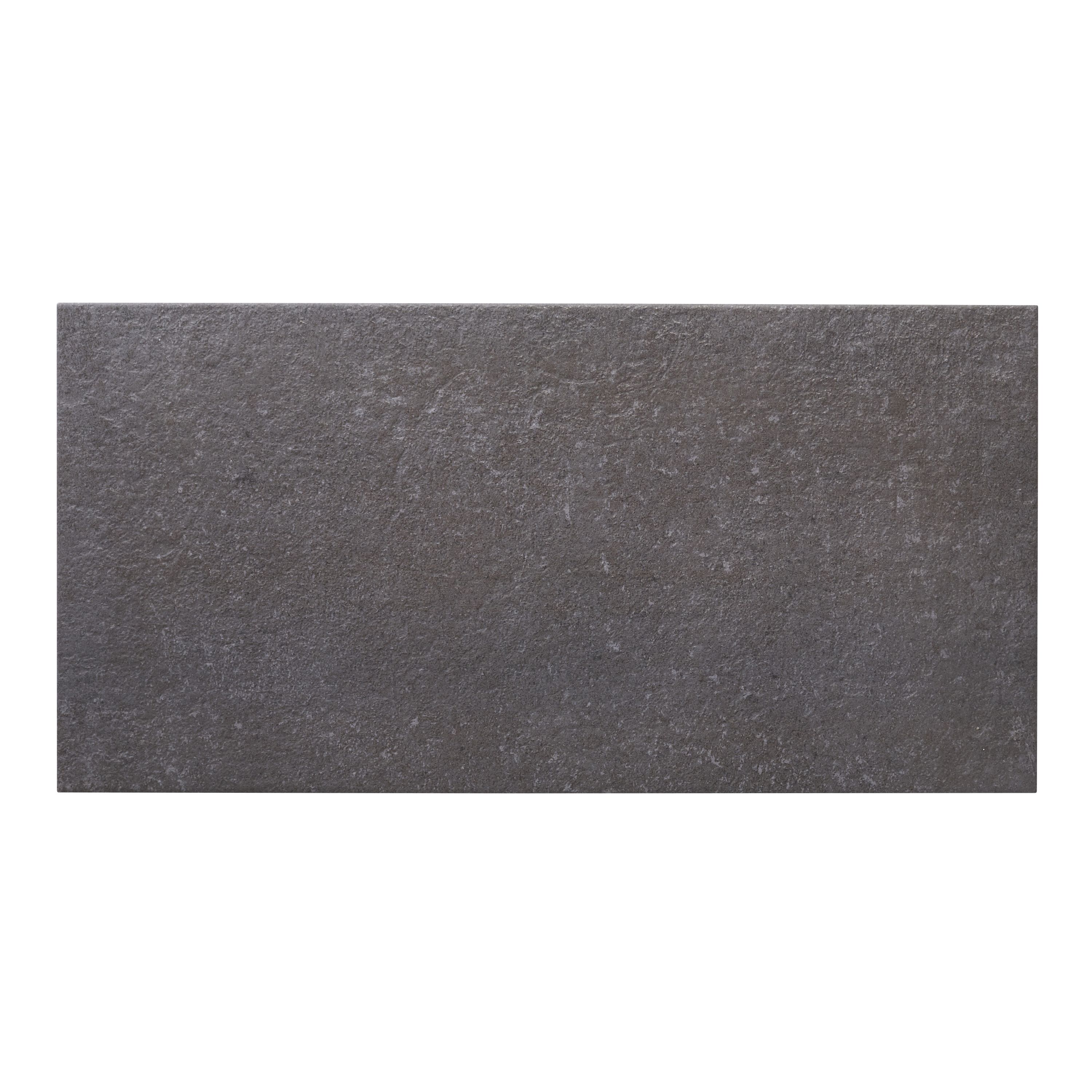 METAL ID Anthracite Matt Stone effect Textured Porcelain Indoor Wall ...