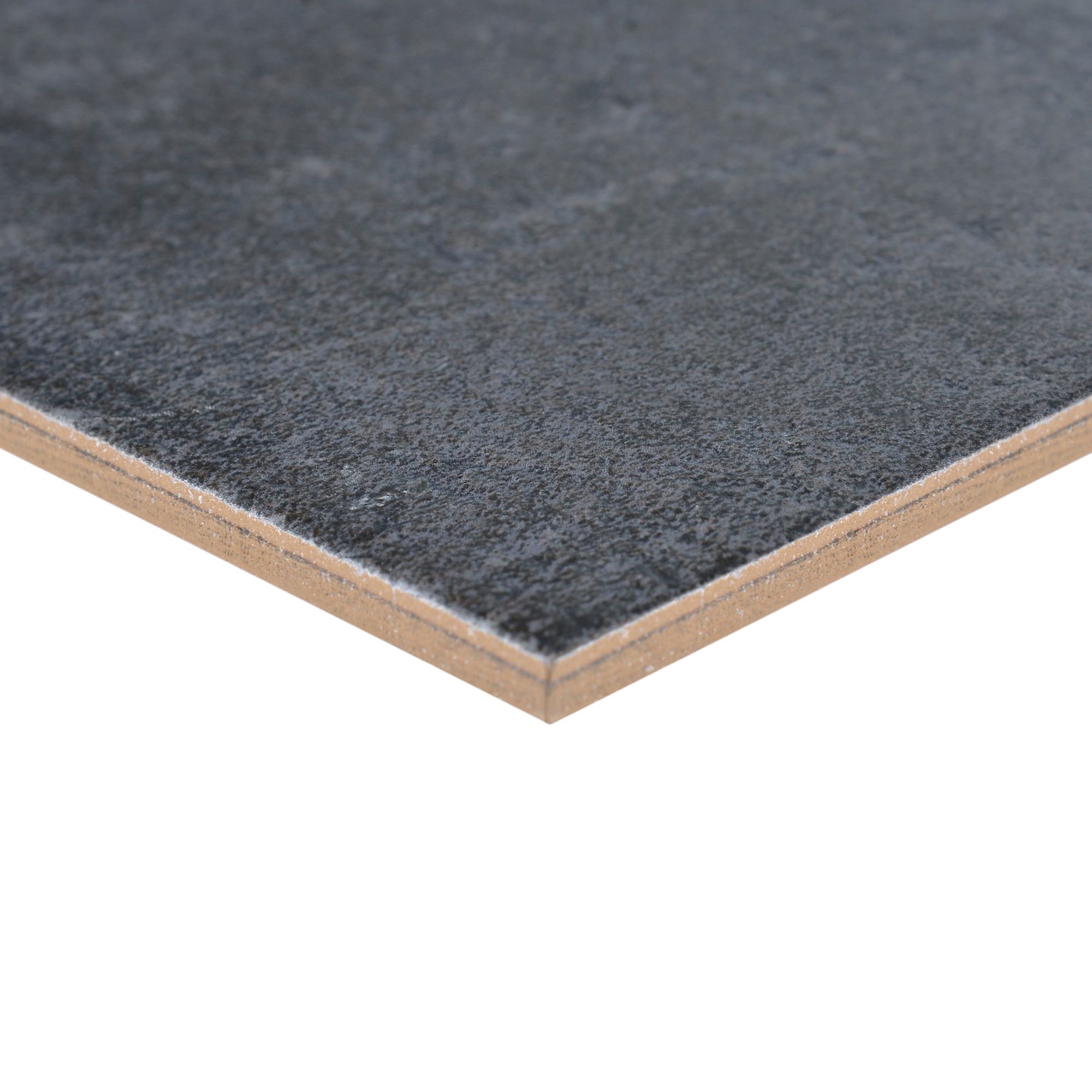 METAL ID Anthracite Matt Stone effect Textured Porcelain Indoor Wall ...