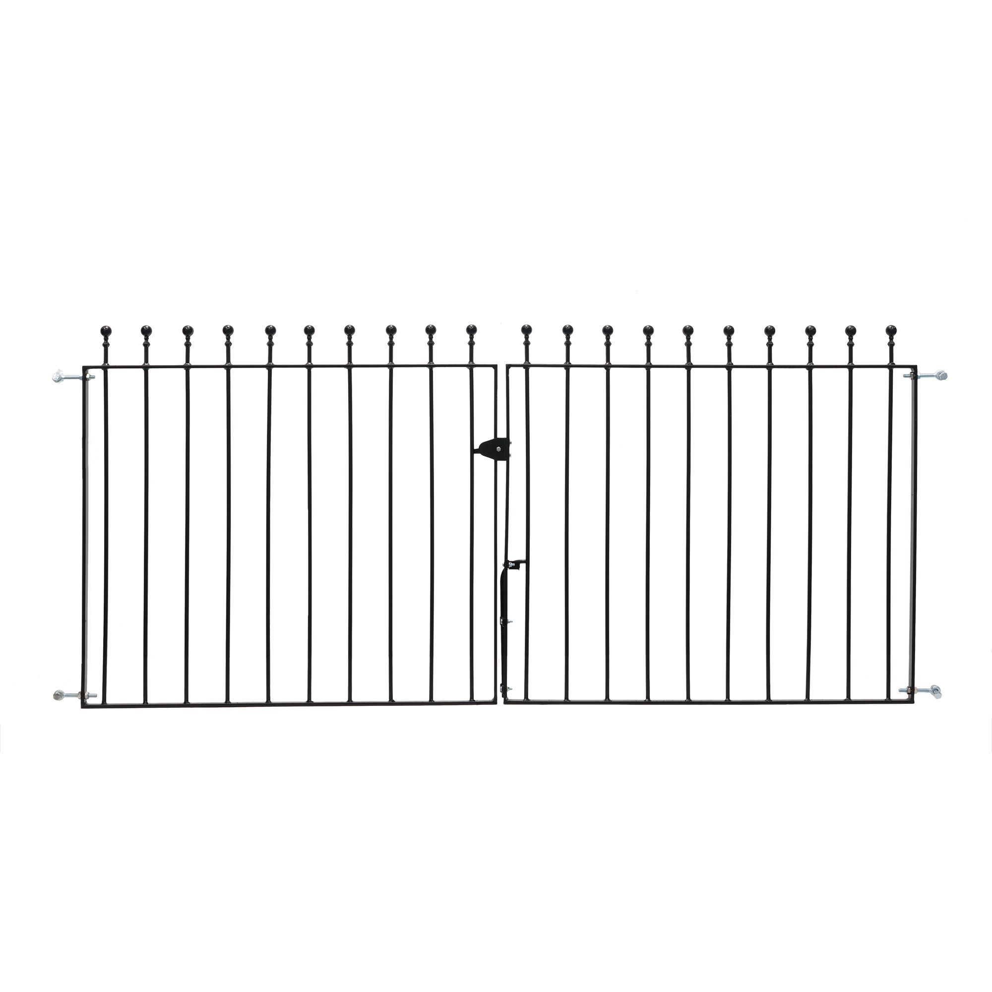 Metpost Wenlock Metal Ball top Gate, (H)0.9m (W)1.28m | DIY at B&Q