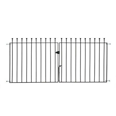 Metpost Wenlock Metal Ball top Gate, (H)0.9m (W)1.95m | DIY at B&Q