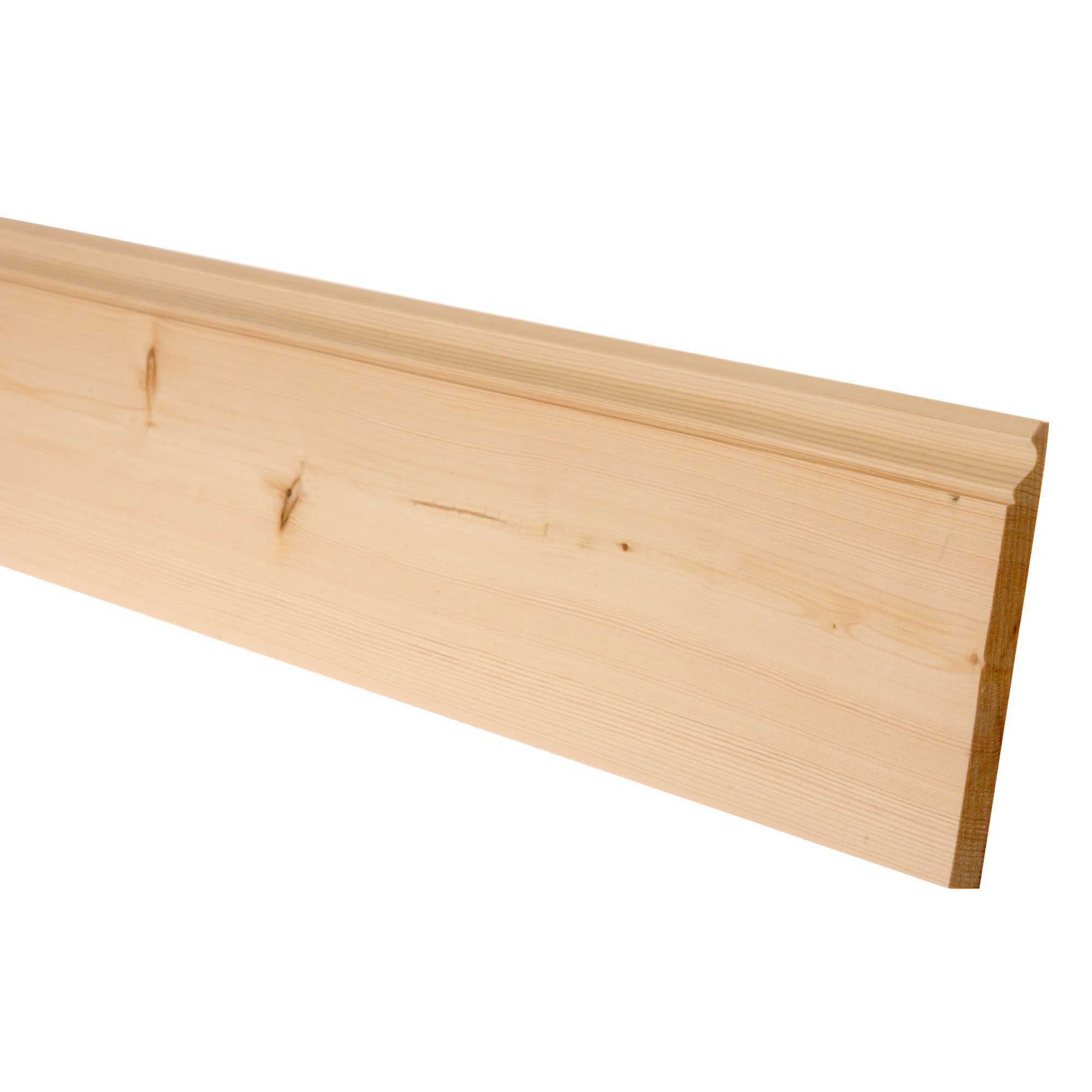 Metsä Wood Pine Ogee Skirting board (L)2400mm (W)169mm (T)15mm, Pack of ...