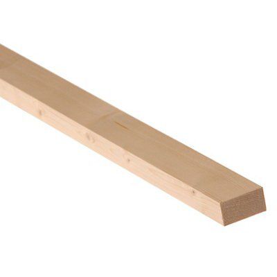 Metsä Wood Planed Stick timber (L)2.4m (W)34mm (T)18mm, Pack of 8 | DIY ...