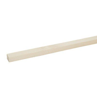 Metsä Wood Rough Sawn Whitewood spruce Stick timber (L)2.4m (W)20mm (T ...