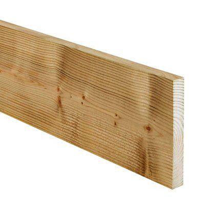 Metsä Wood Sawn Spruce Carcassing timber (L)3.6m (W)147mm (T)21mm | DIY ...