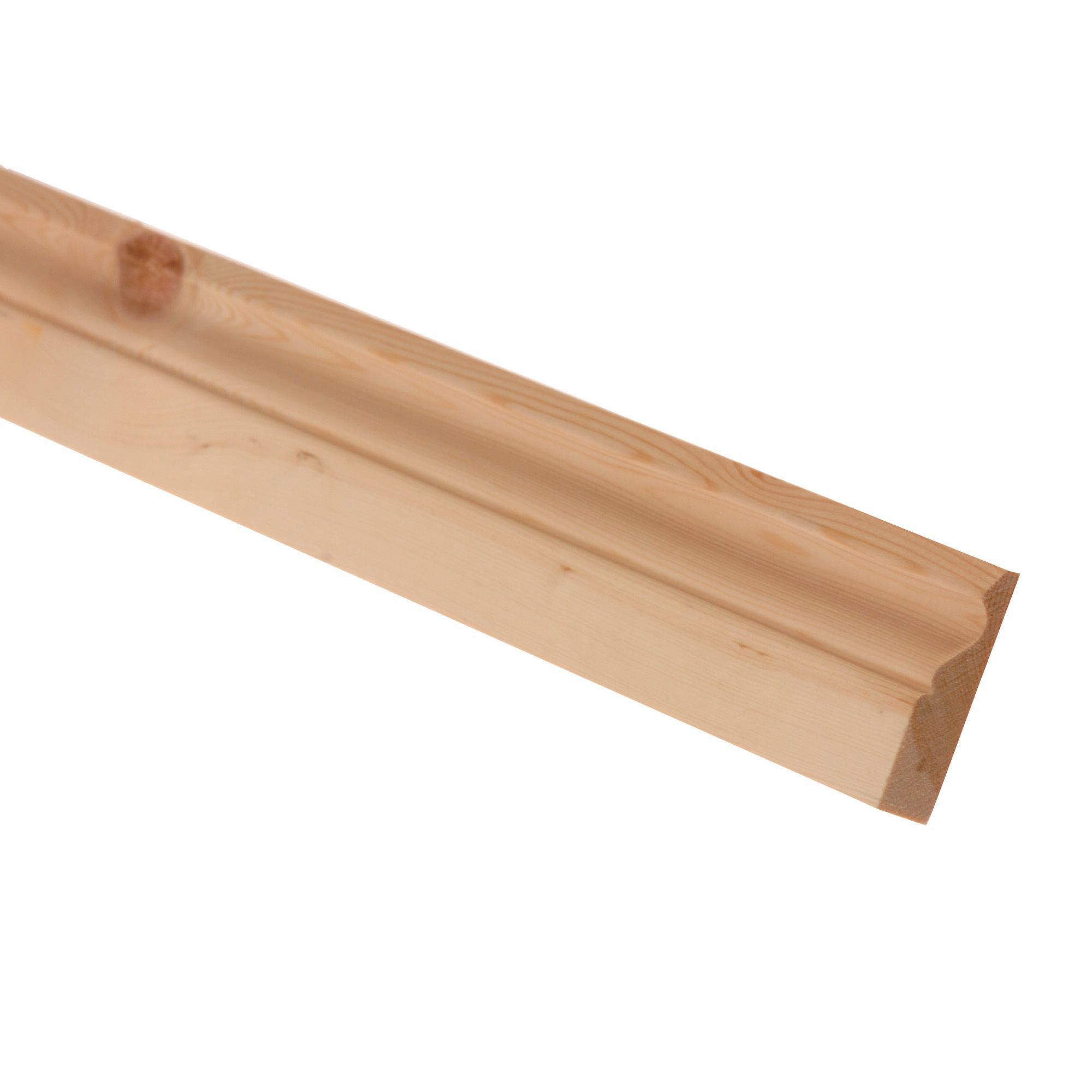 Metsä Wood Smooth Pine Ogee Architrave (L)2.1m (W)58mm (T)15mm, Pack of ...