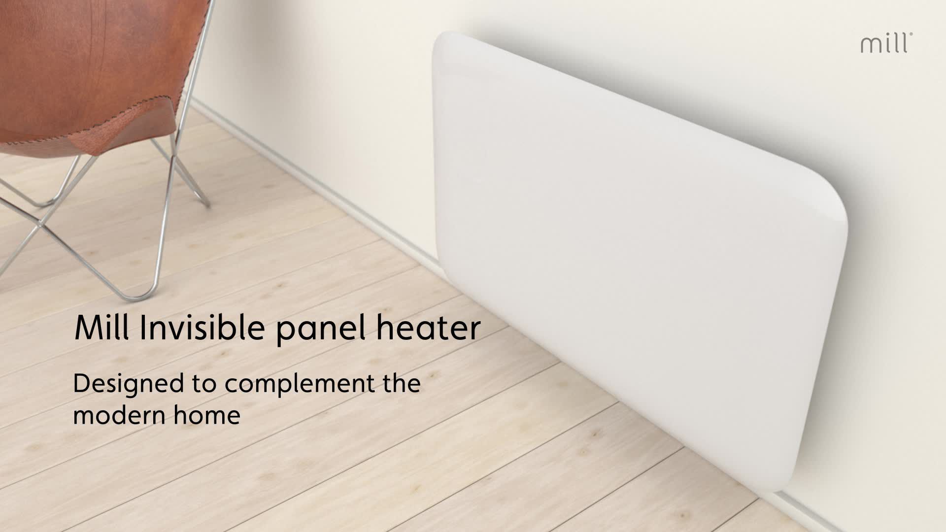 Mill Heat Invisible Electric 250W White Panel heater