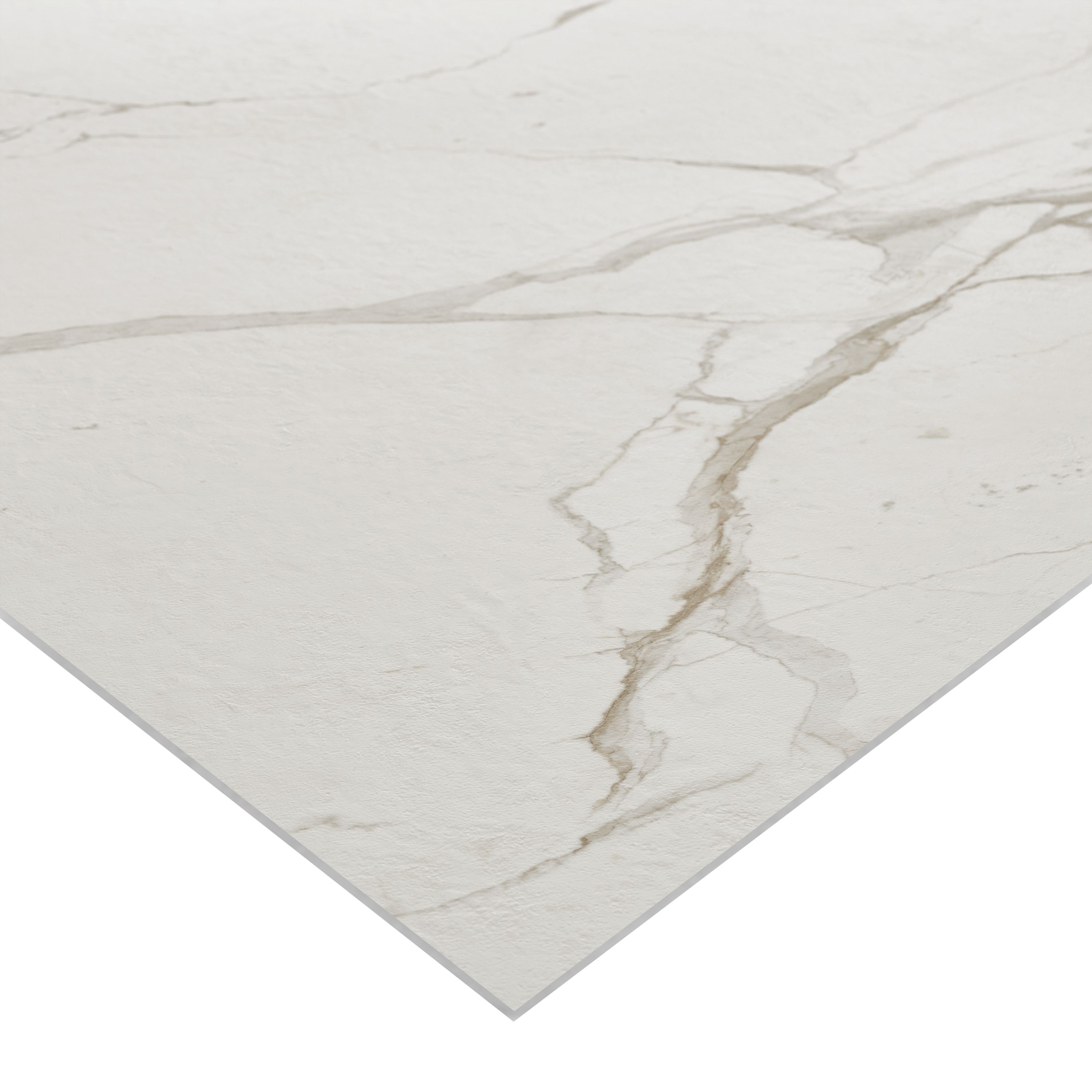 Mineral White Matt Pietra Santa Marble effect Embossed Indoor Wall tile ...