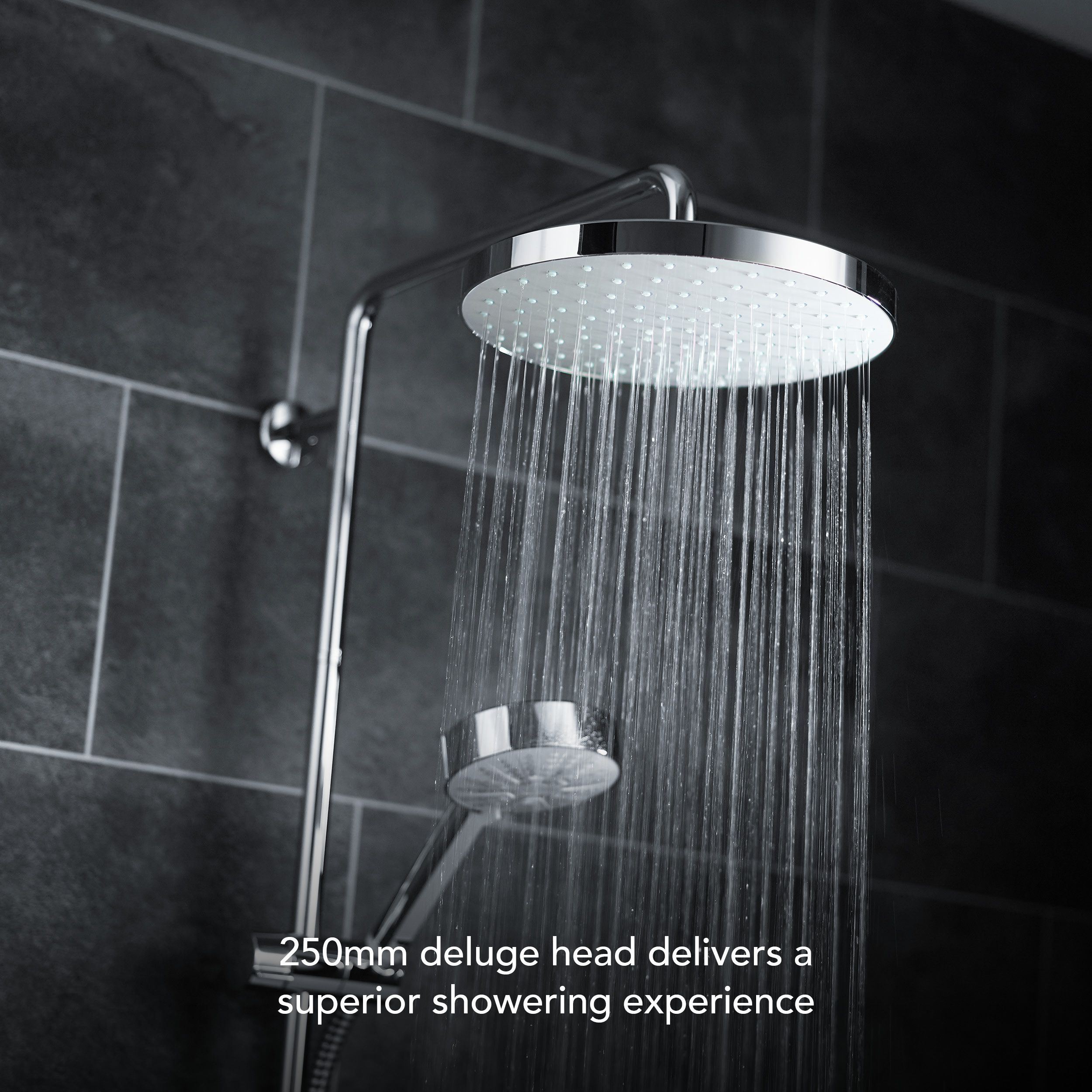 Mira Atom ERD Chrome effect Rear fed Thermostatic Mixer Shower with 2 ...