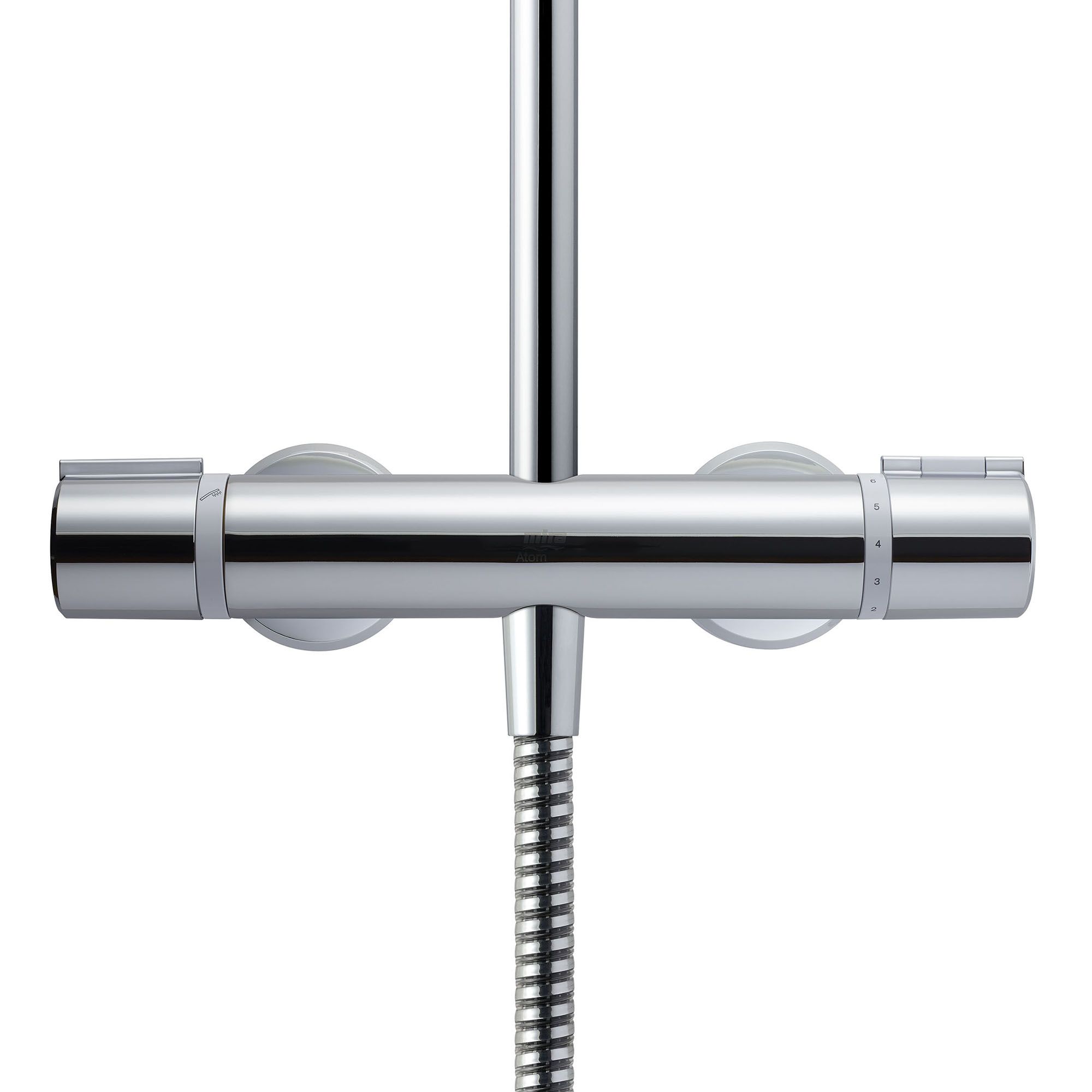 Mira Atom ERD Chrome effect Rear fed Thermostatic Mixer Shower with 2 ...