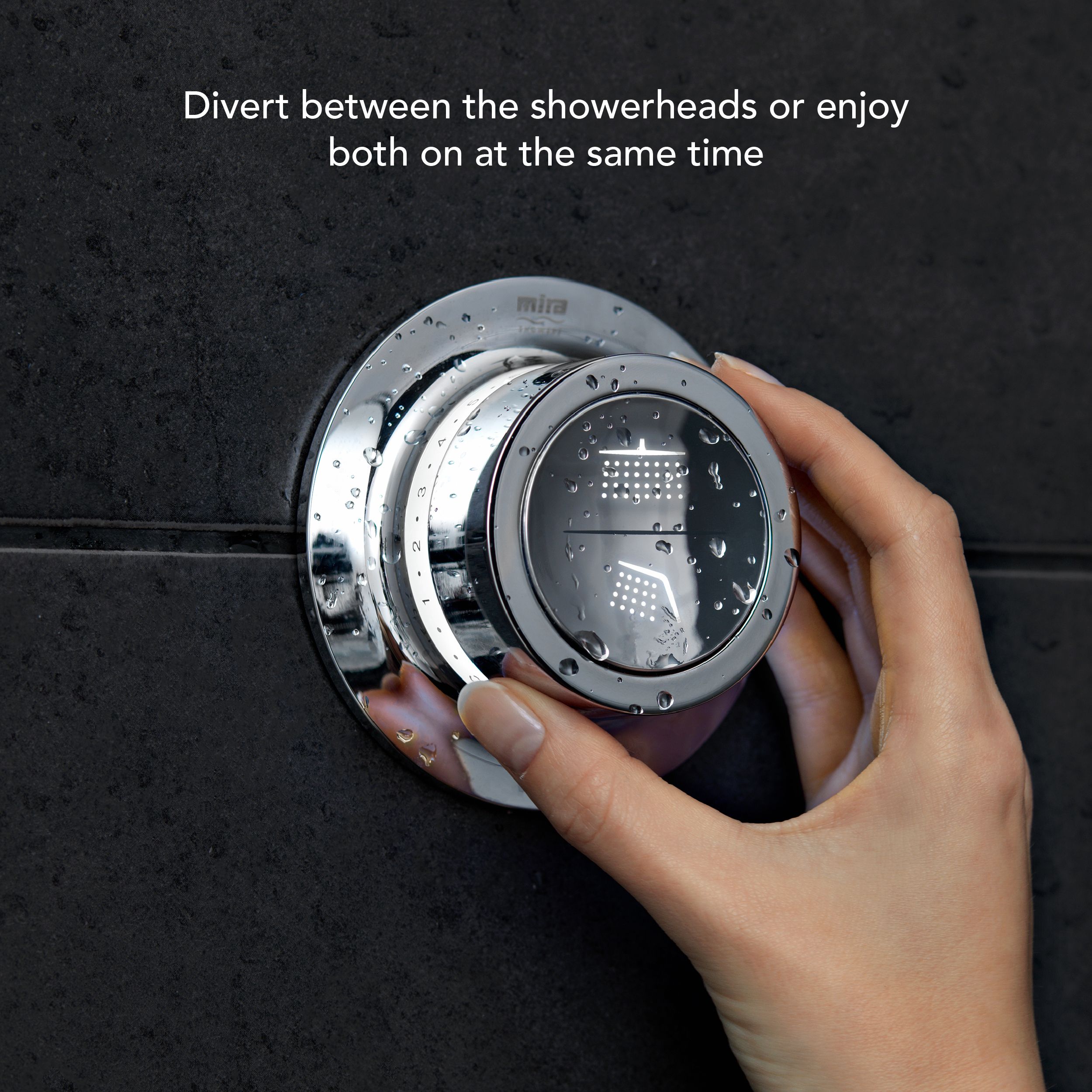 Mira Chrome effect Rear fed High pressure Digital Exposed valve ...