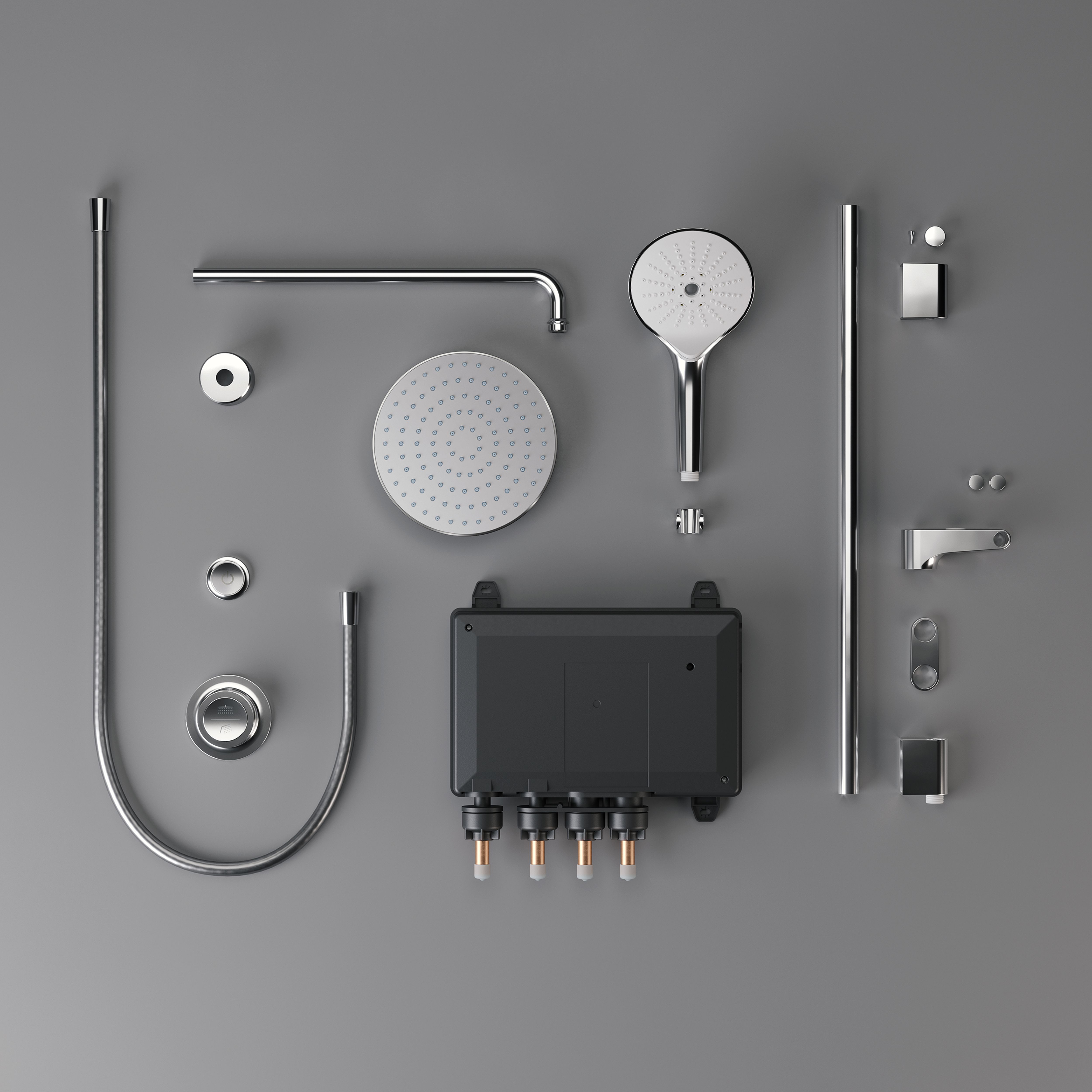 Mira Chrome effect Rear fed High pressure Digital Exposed valve ...