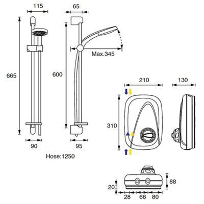 MIRA GO POWER MANUAL 1.1532.328 | DIY at B&Q