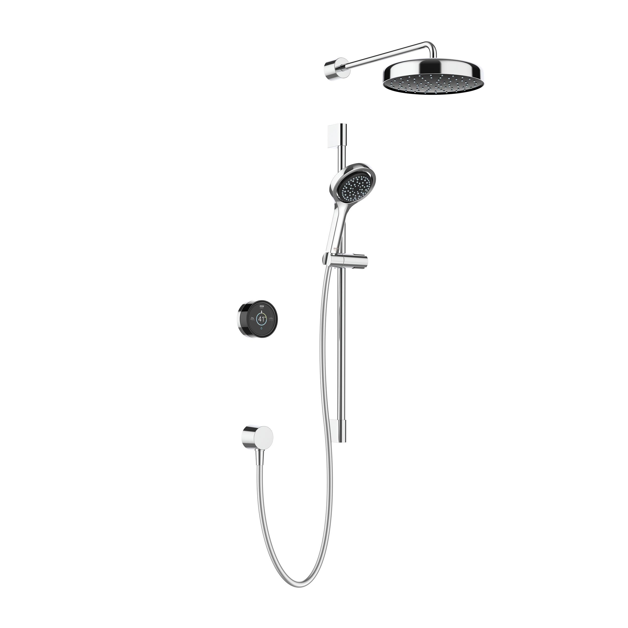 Mira Platinum Concealed valve Wall fed Smart Dual H/P combi mixer 4 ...