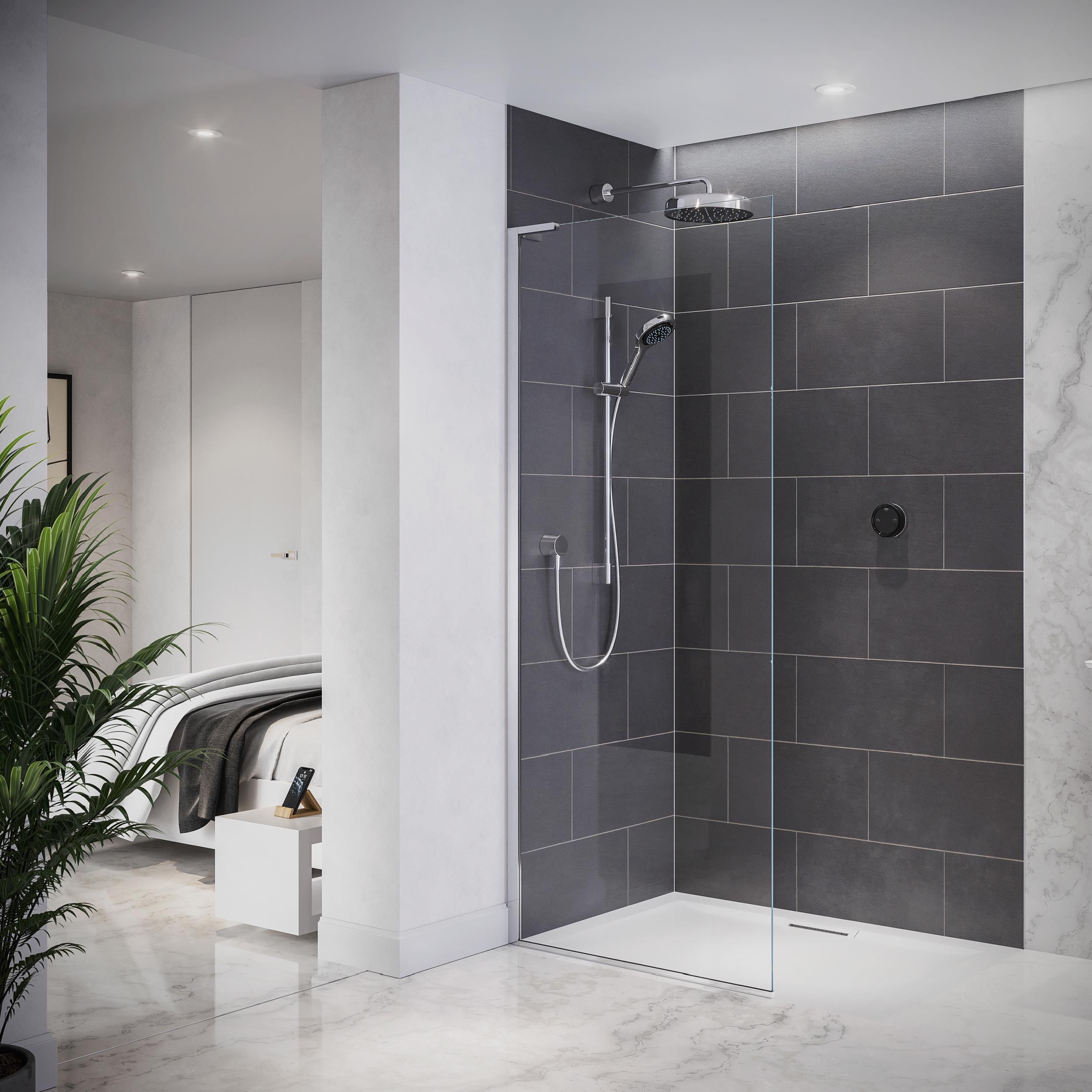 Mira Platinum Concealed valve Wall fed Smart Dual H/P combi mixer 4 ...