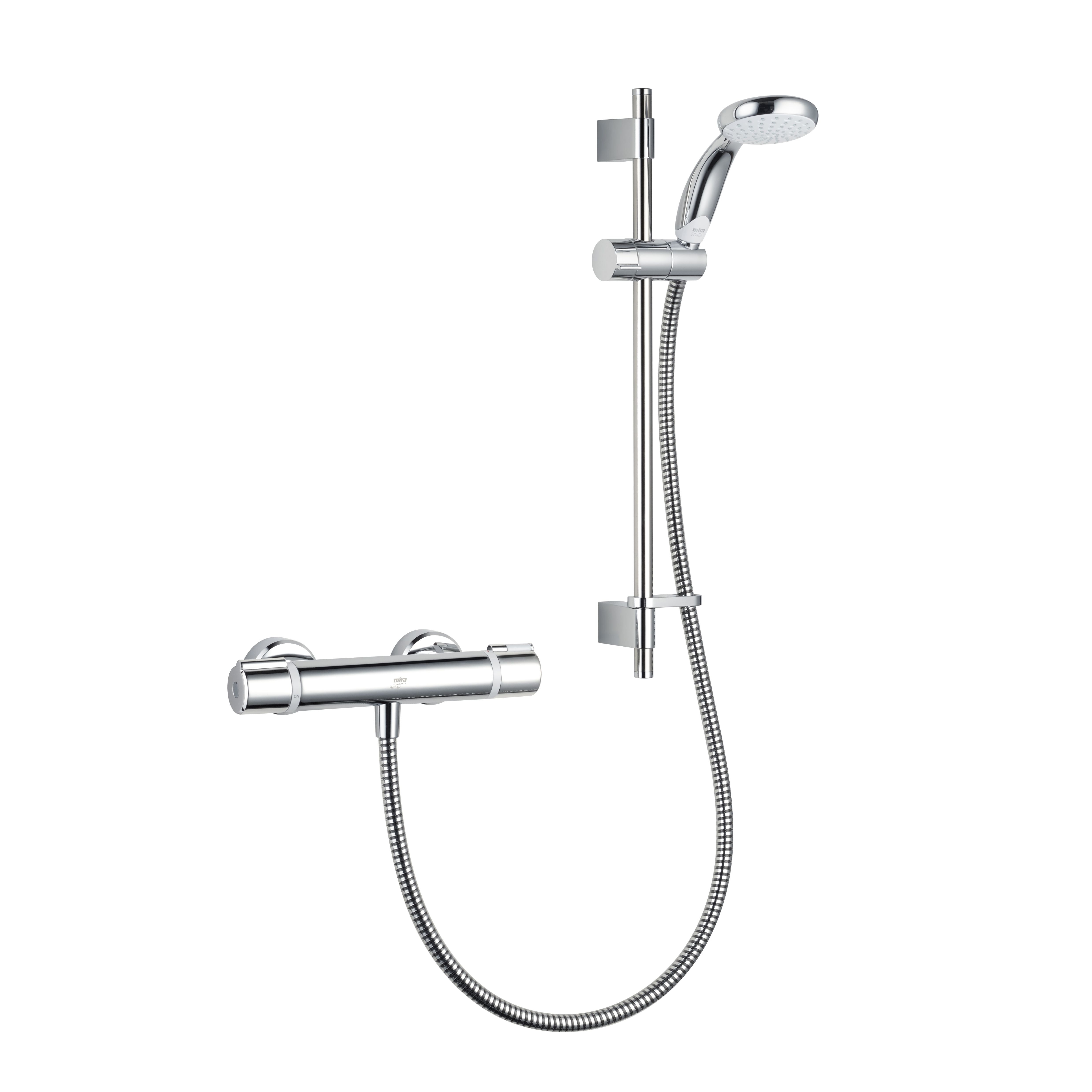 Mira Reflex Chrome effect Mixer Shower