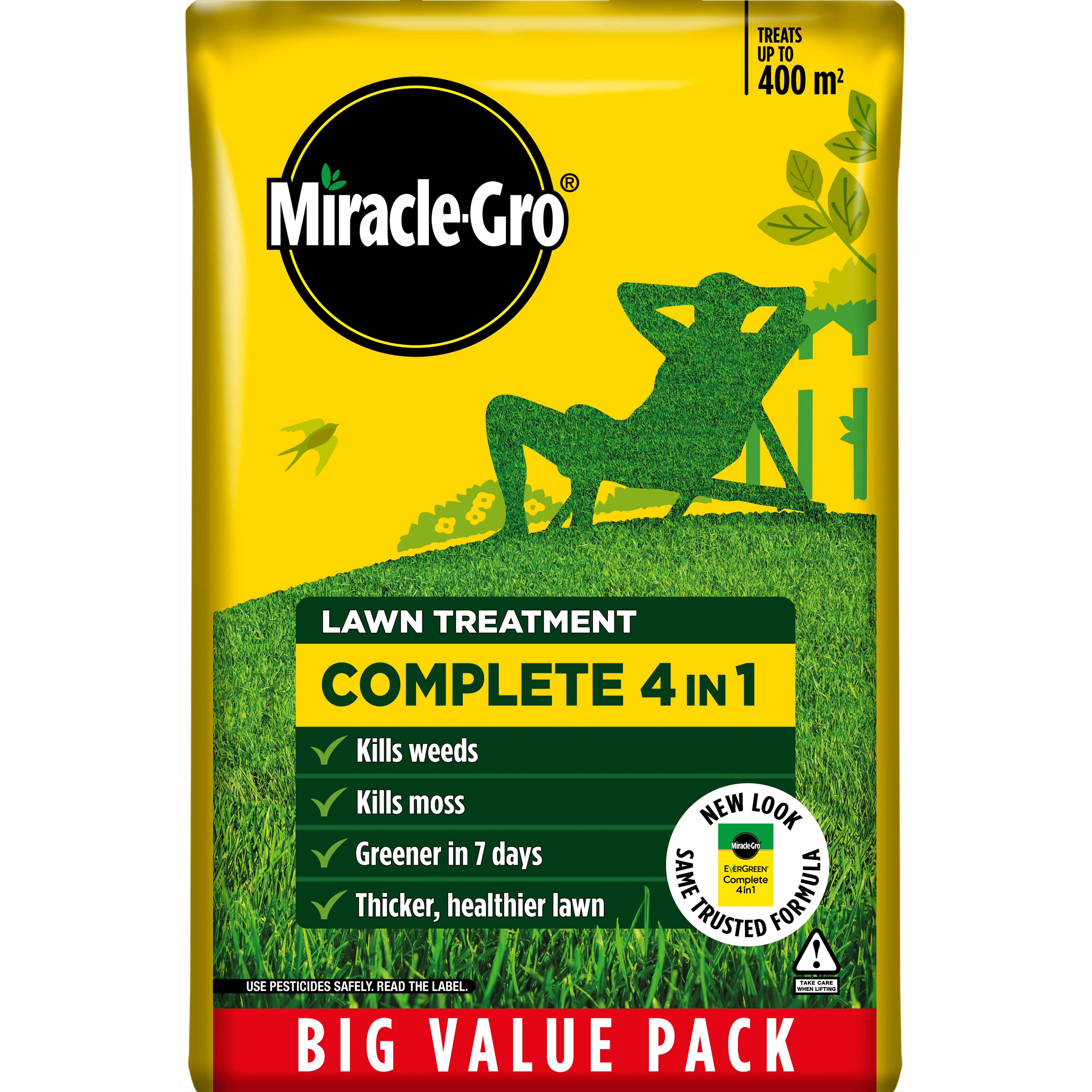 Miracle-Gro Complete 4in1 Lawn treatment Granules 400m² 14kg