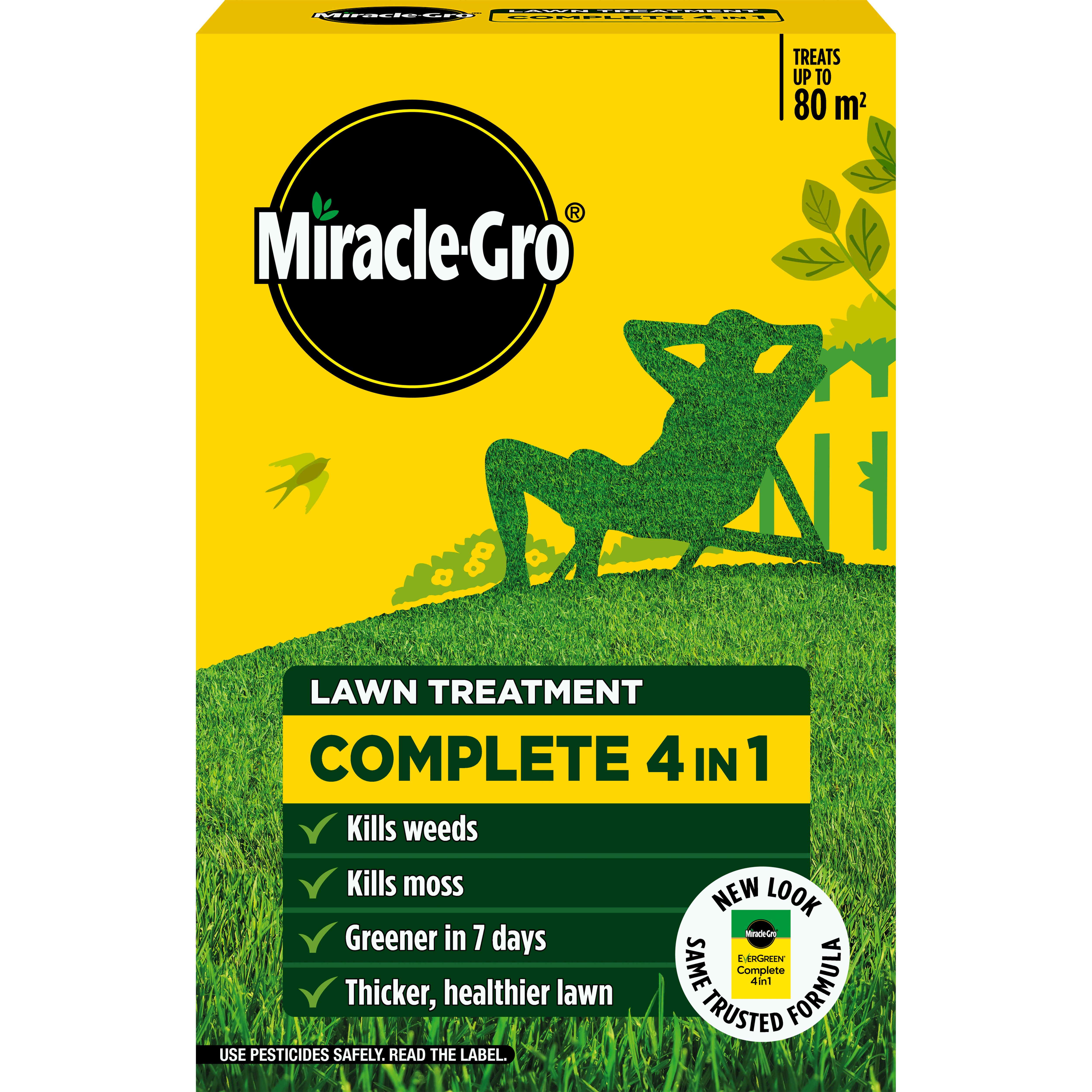 Miracle-Gro Complete 4in1 Lawn treatment Granules 80m² 2.8kg