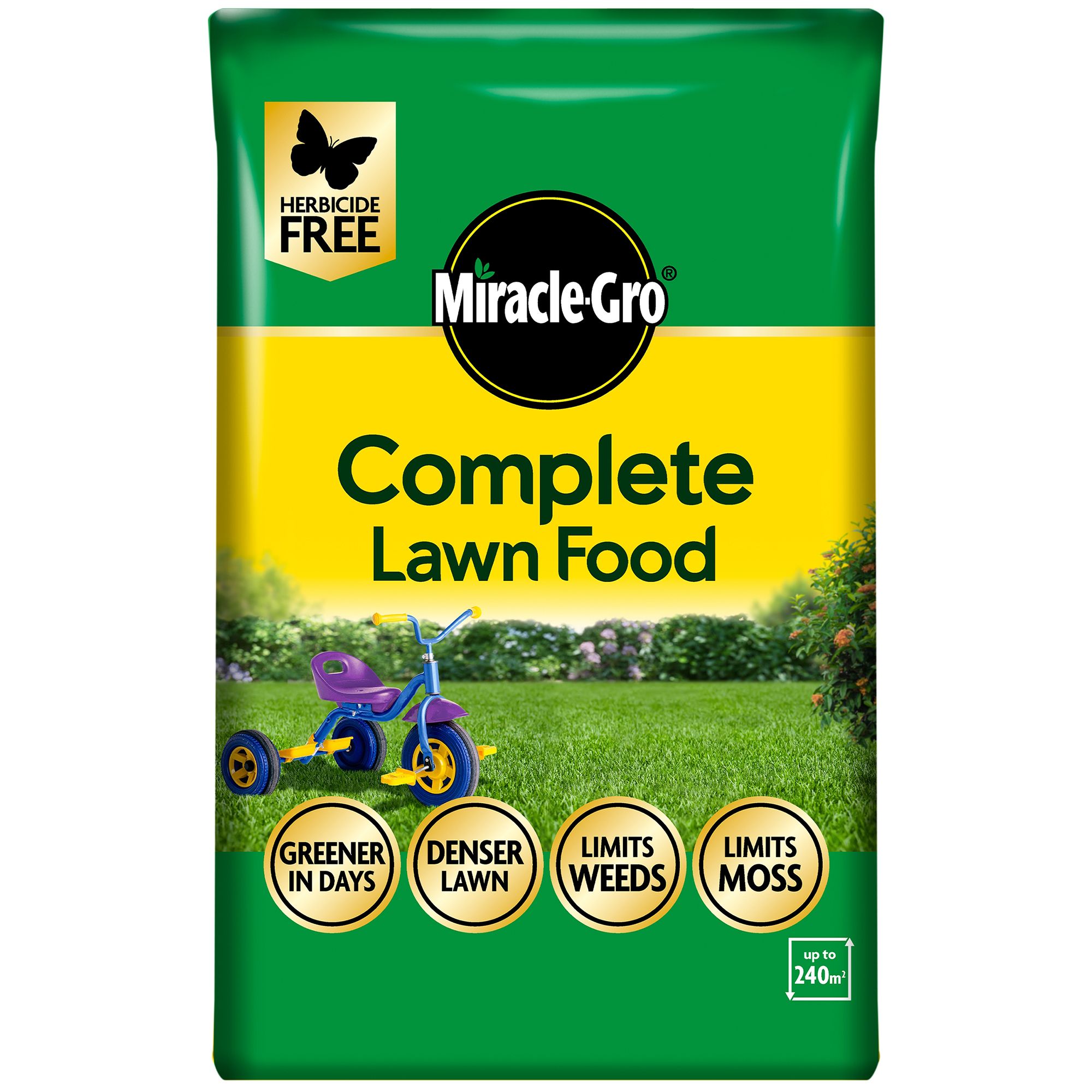 Miracle-Gro Complete Lawn feed Granules NPK 160m² 7.2kg | DIY at B&Q