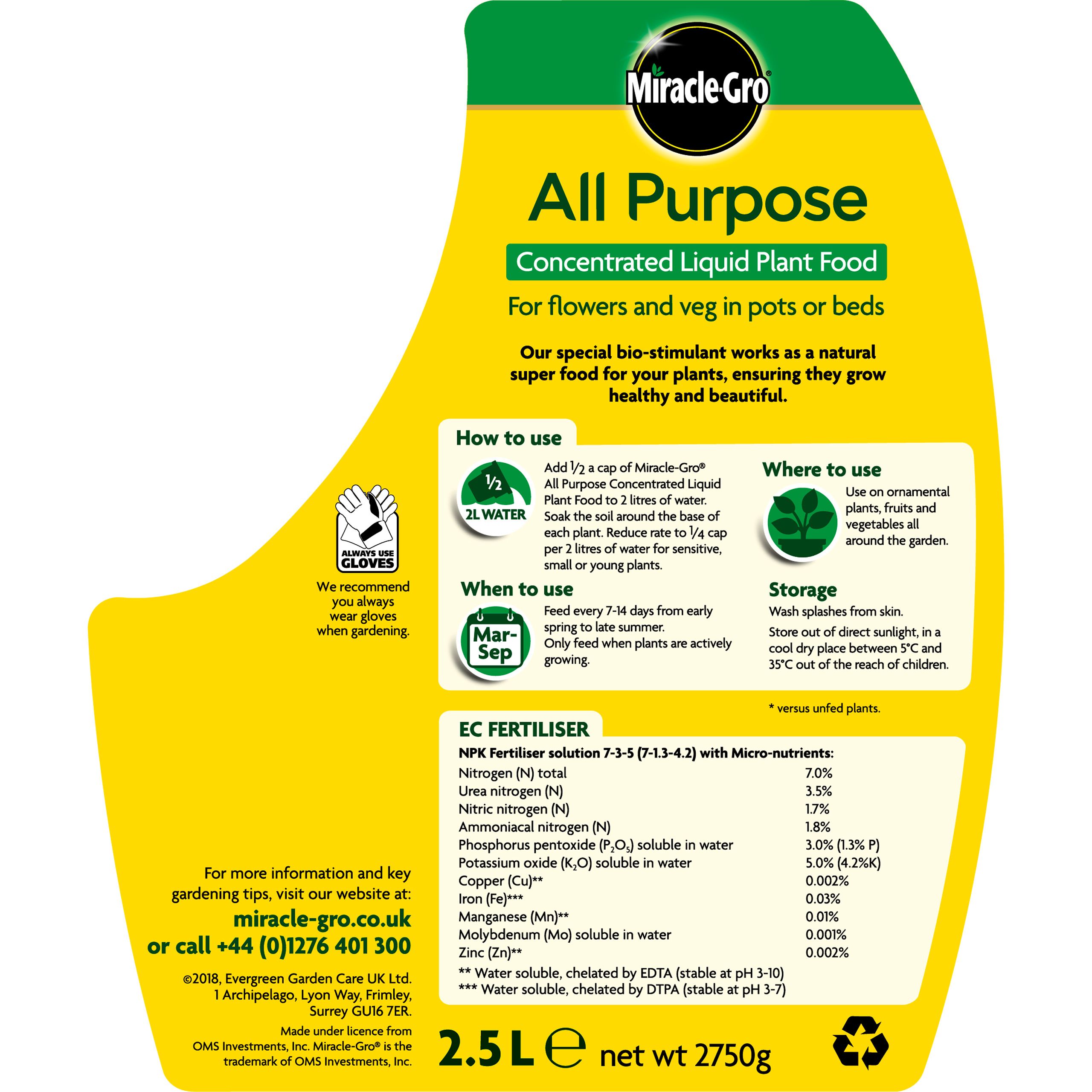Buy Miracle-Gro Liquid Plant feed at B&Q