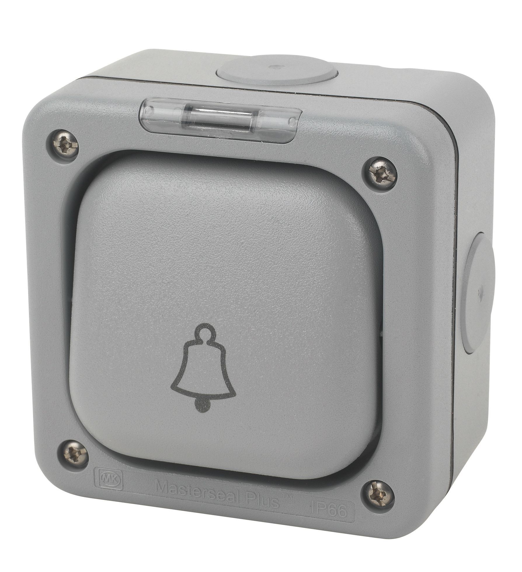 MK 10A Grey 1 gang Weatherproof switch