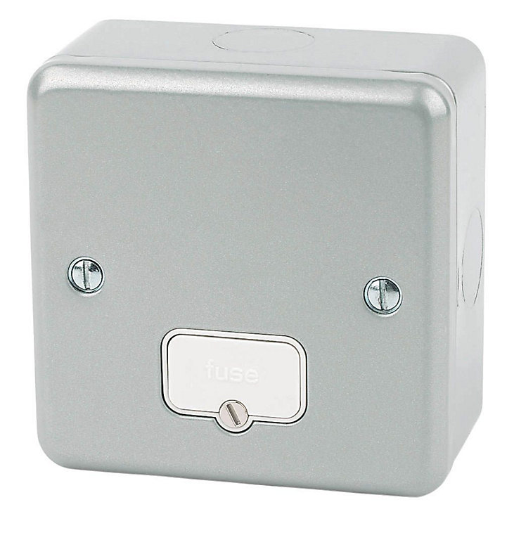 MK 13A Grey Unswitched Fused connection unit | DIY at B&Q MK 13A Grey Unswitched Fused connection unit | DIY at B&Q