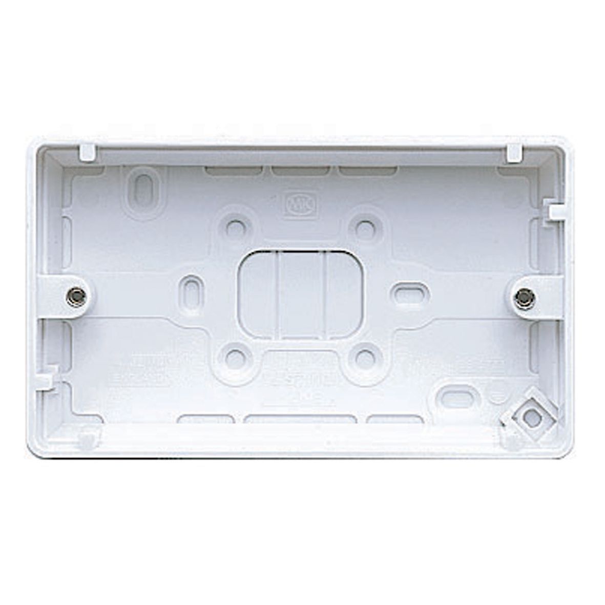 MK 2-Gang 30mm Double Pattress box