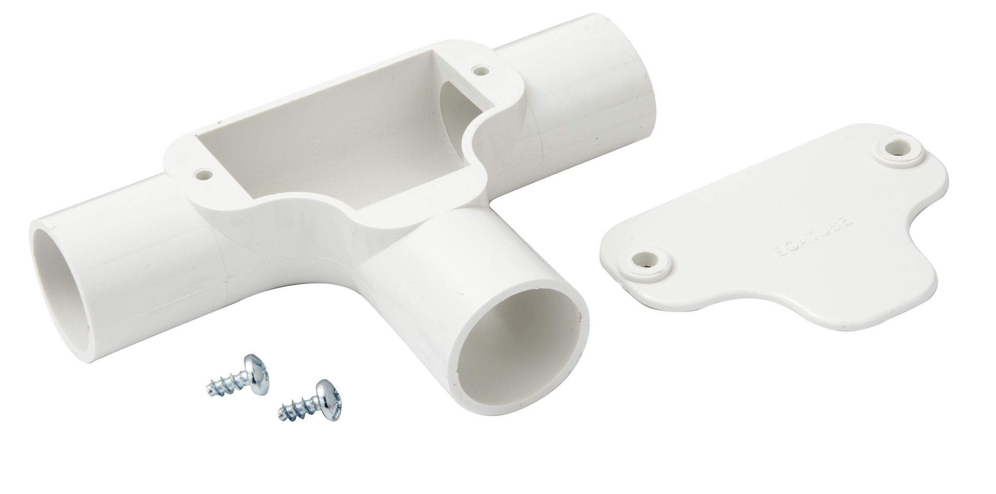 MK 25mm White Inspection tee | DIY at B&Q