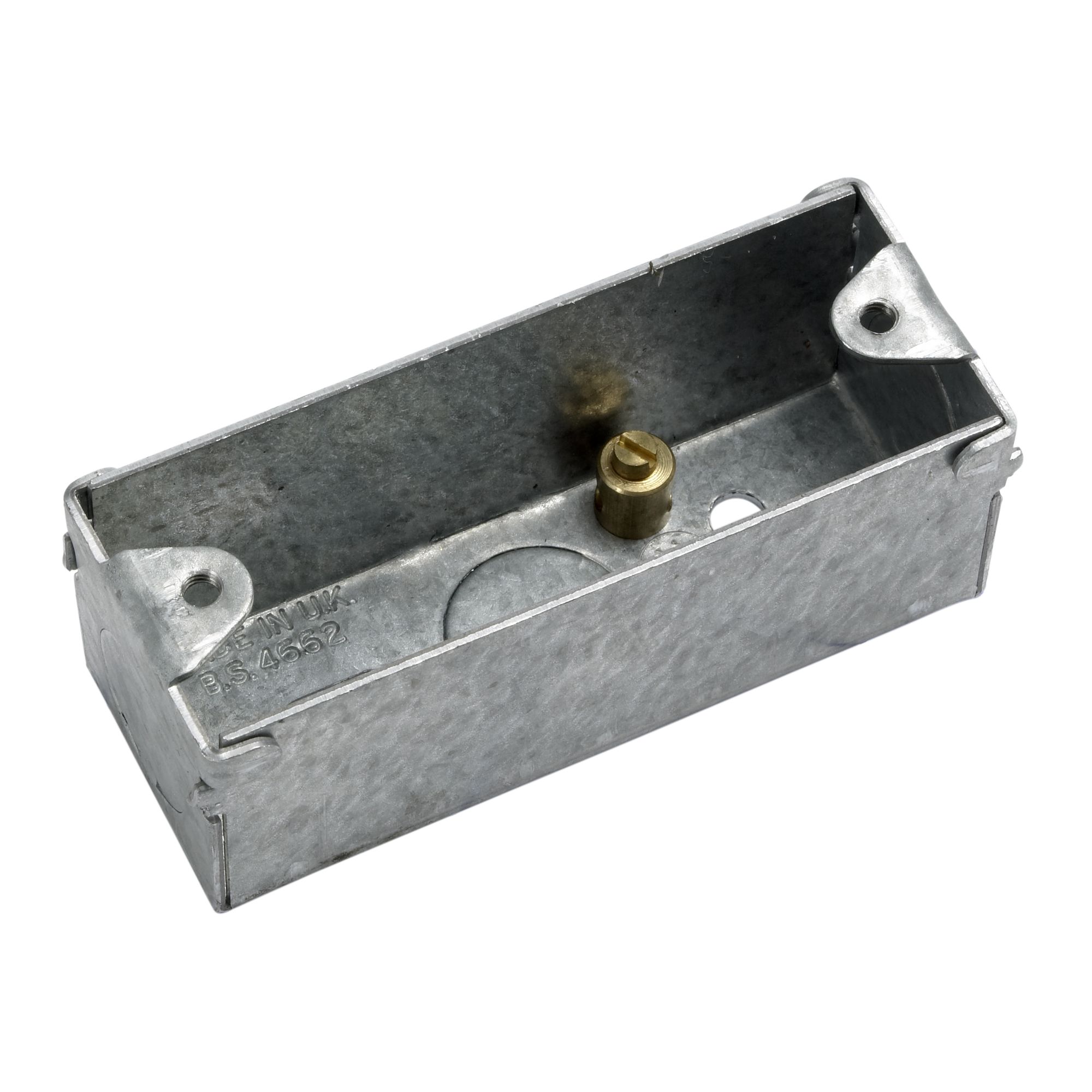 MK Steel 27mm Single Pattress box | DIY at B&Q