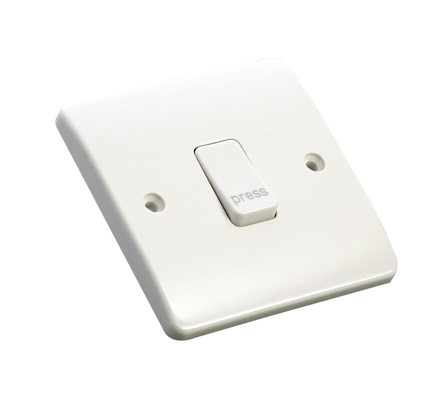 MK White 10A 1 way 1 gang Light Switch