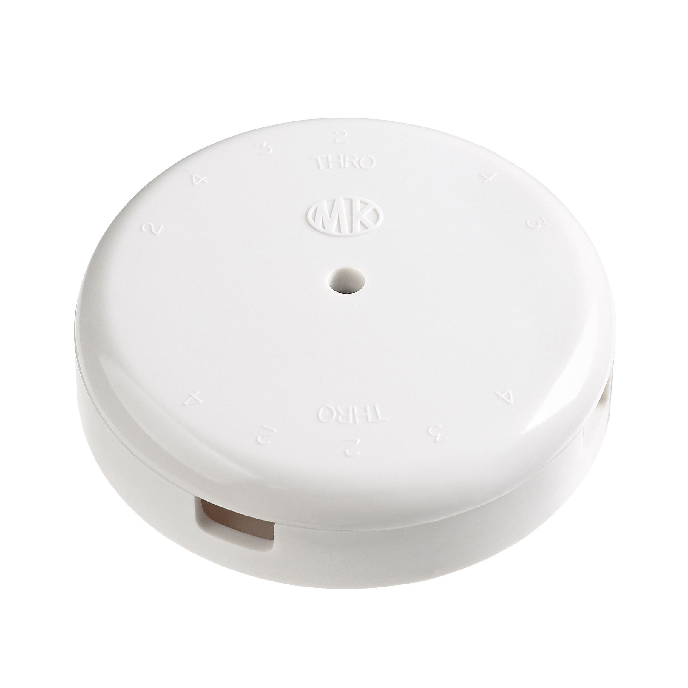 MK White 10A 4 way Junction box | DIY at B&Q