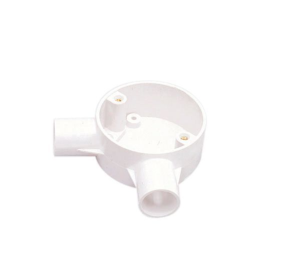 MK White 25mm x Plastic Angle box