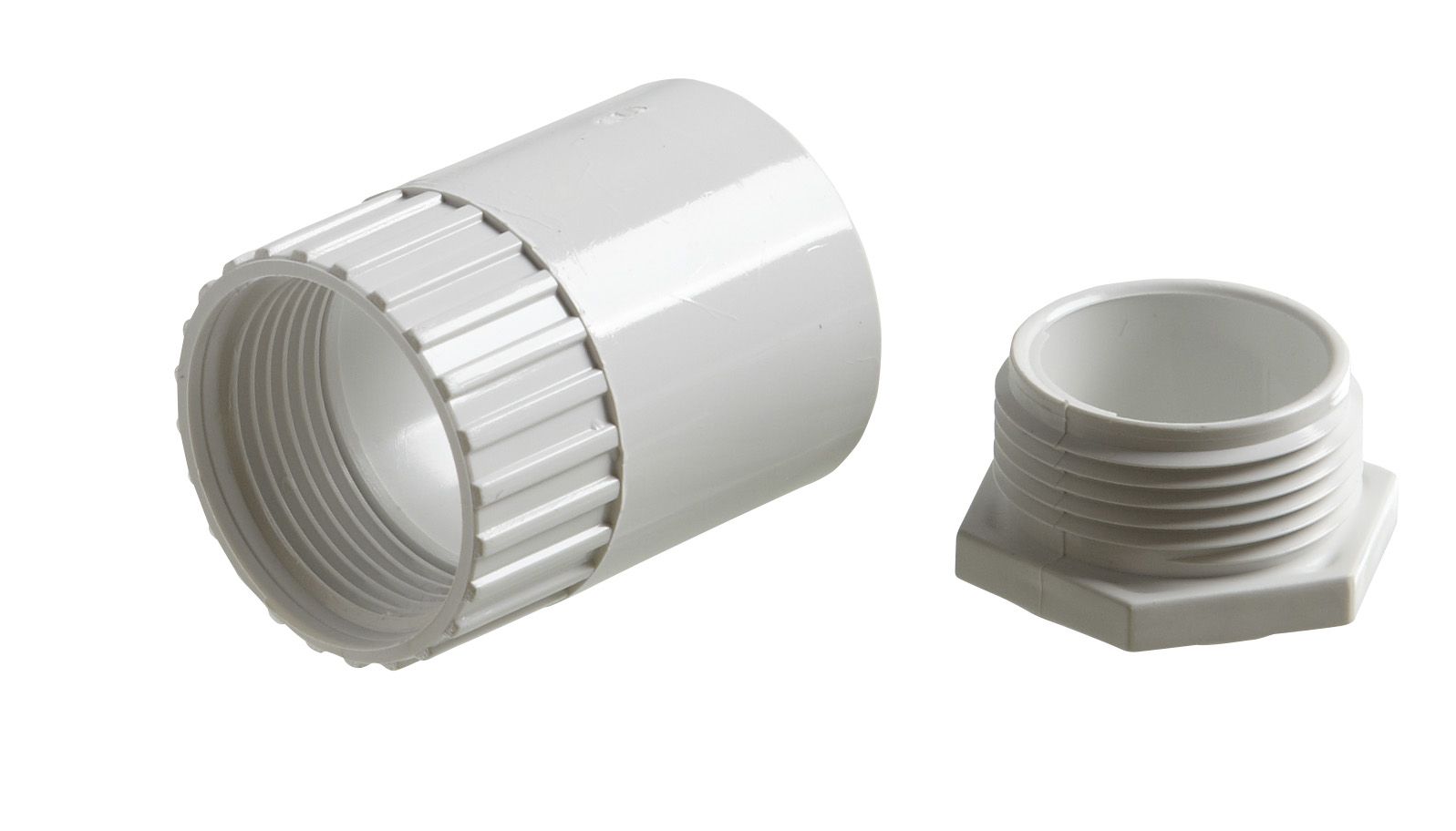 MK White Female 25mm Adaptor | DIY at B&Q