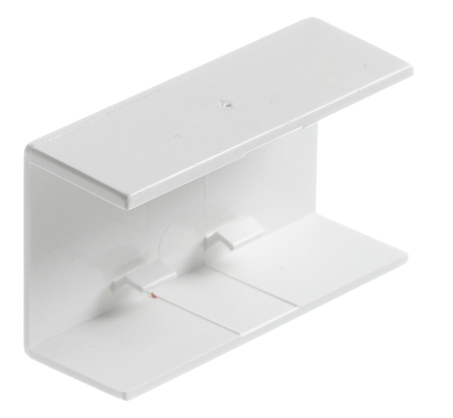 MK White (H)25mm (W)16mm Trunking coupler | DIY at B&Q