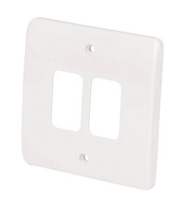MK White Modular front plate