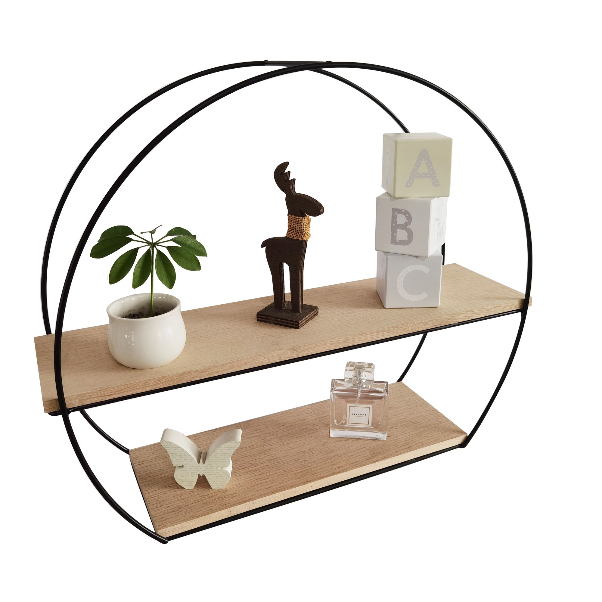 Modular Circular Shelf (L)52cm x (D)15cm | DIY at B&Q