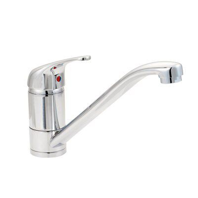 Monaco Chrome effect Kitchen Lever Tap | DIY at B&Q