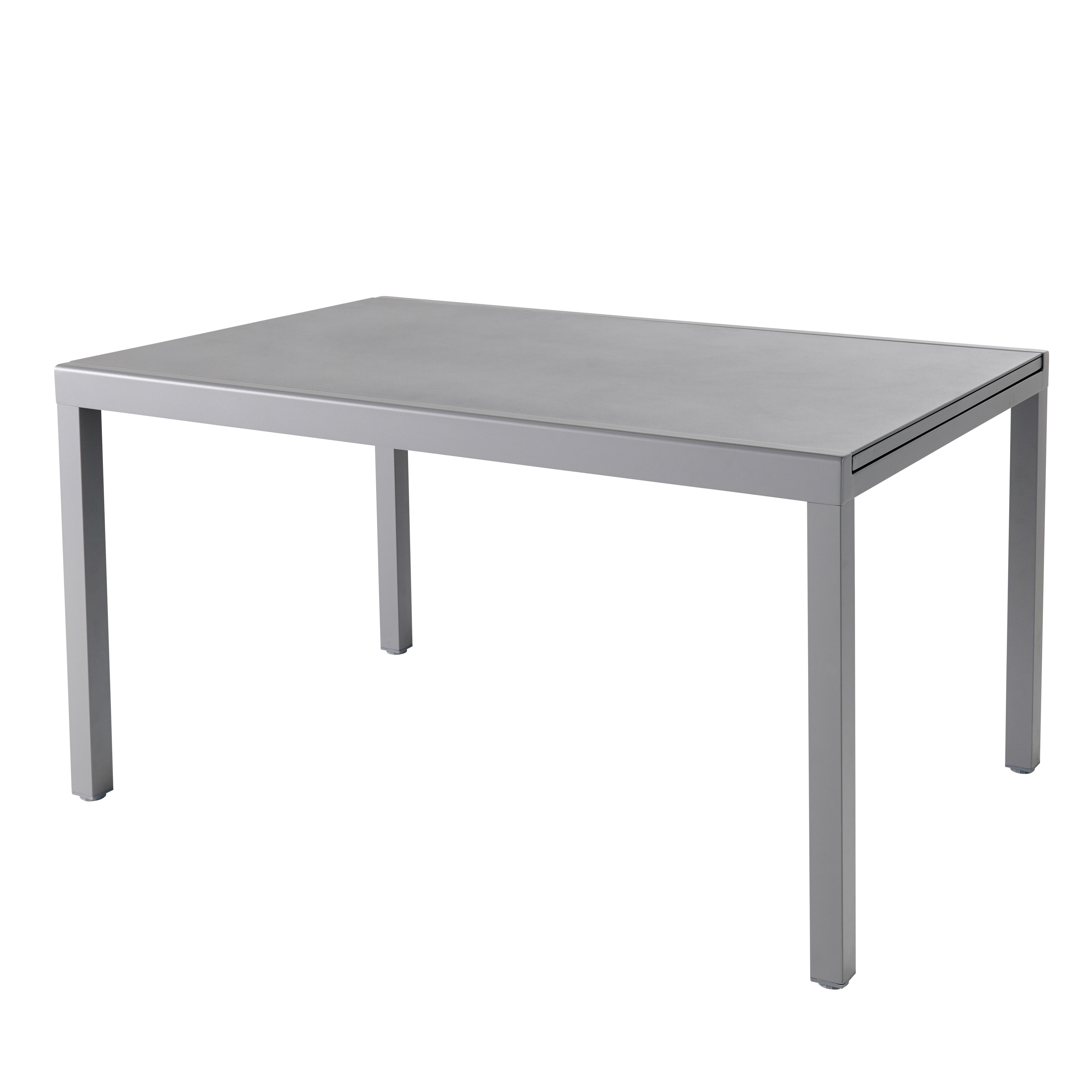 Moorea Steel grey Metal 4 seater Dining set