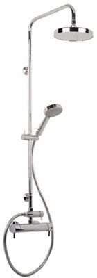 Moretti Acqua Chrome effect Thermostatic Mixer Shower | DIY at B&Q