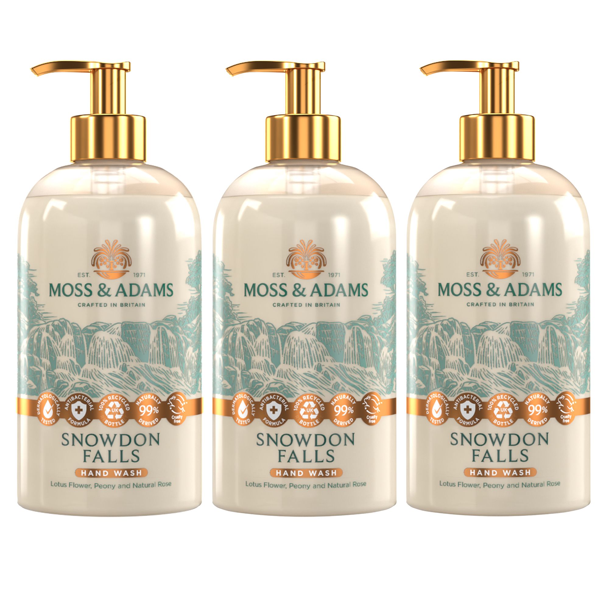 Moss & Adams Snowdon Falls Lotus Flower, Peony & Natural Rose ...
