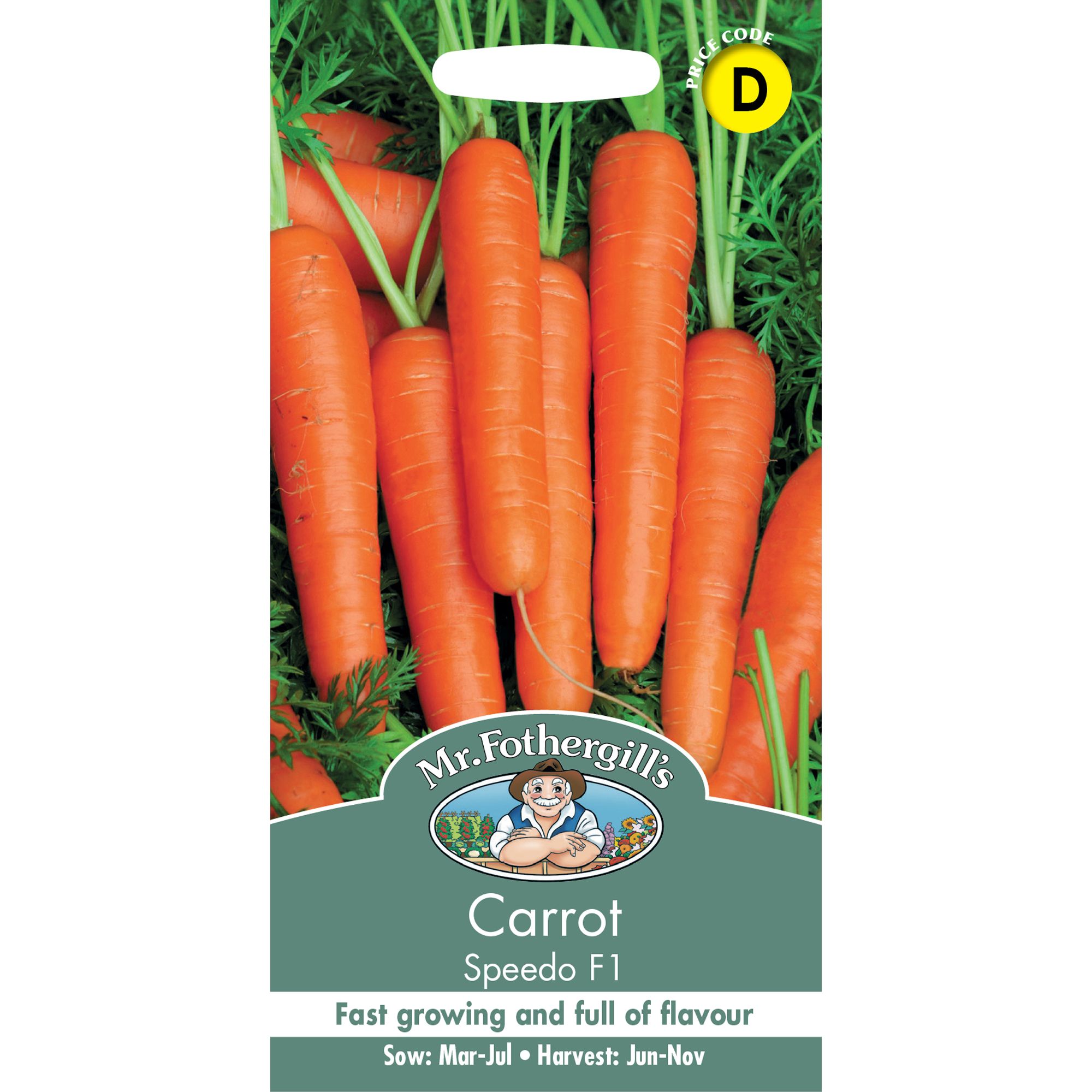 MR FOTHERGILLS CARROT F1 HYBRID 'SPEEDO' VEGETABLE SEEDS