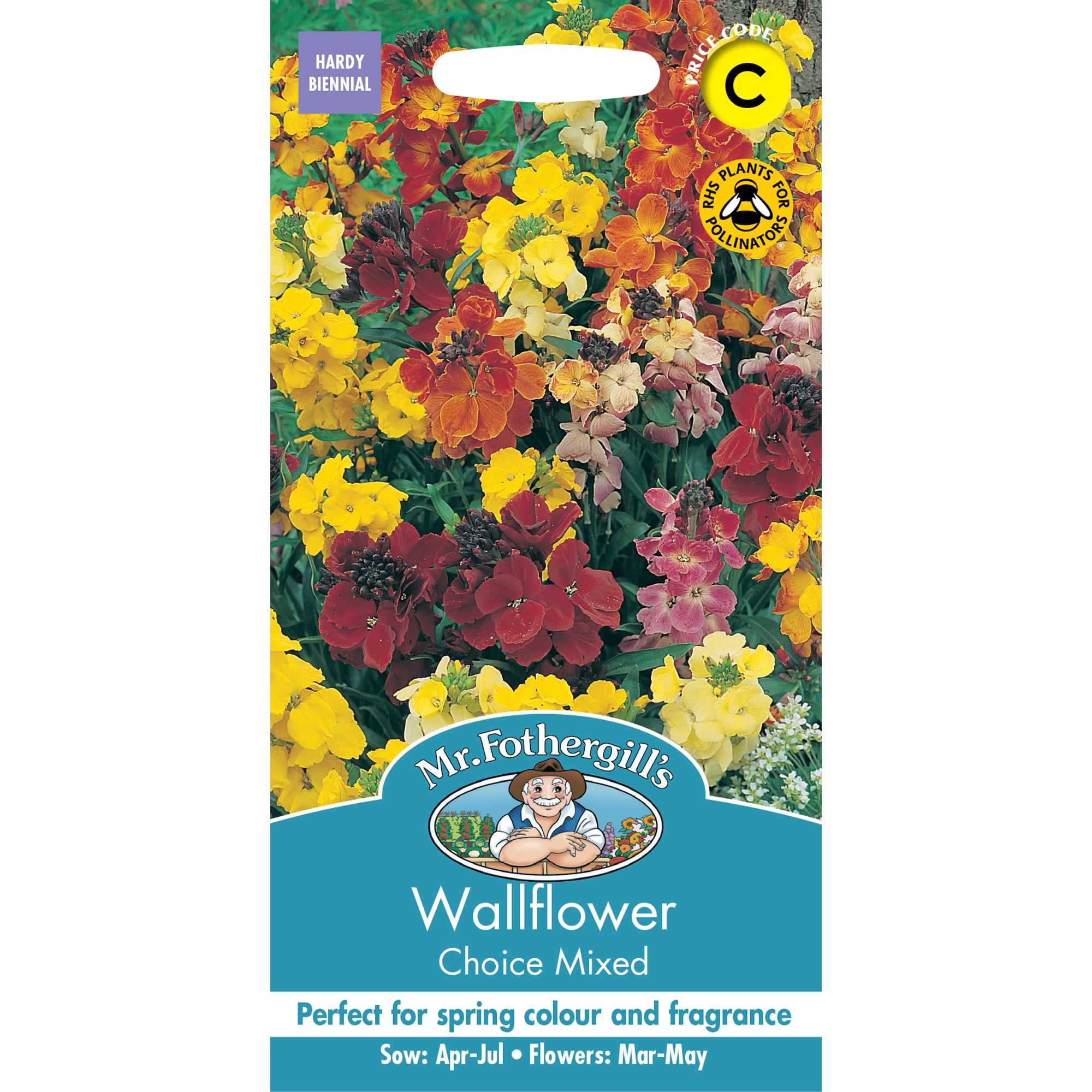 Mr Fothergills Choice Mixed Wallflower Flower Seeds