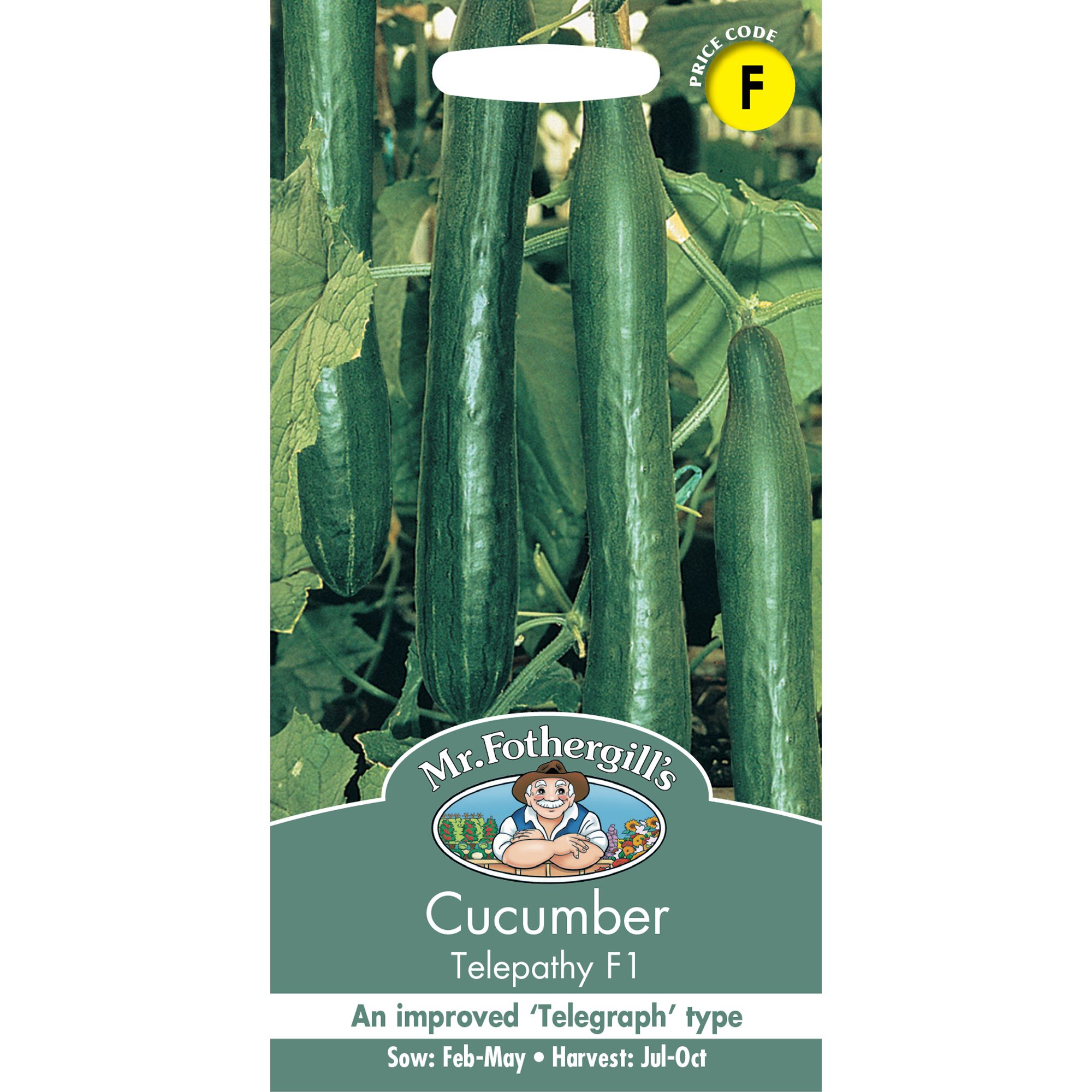 Mr Fothergills Cucumber F1 hybrid 'Telepathy' Vegetable Seeds