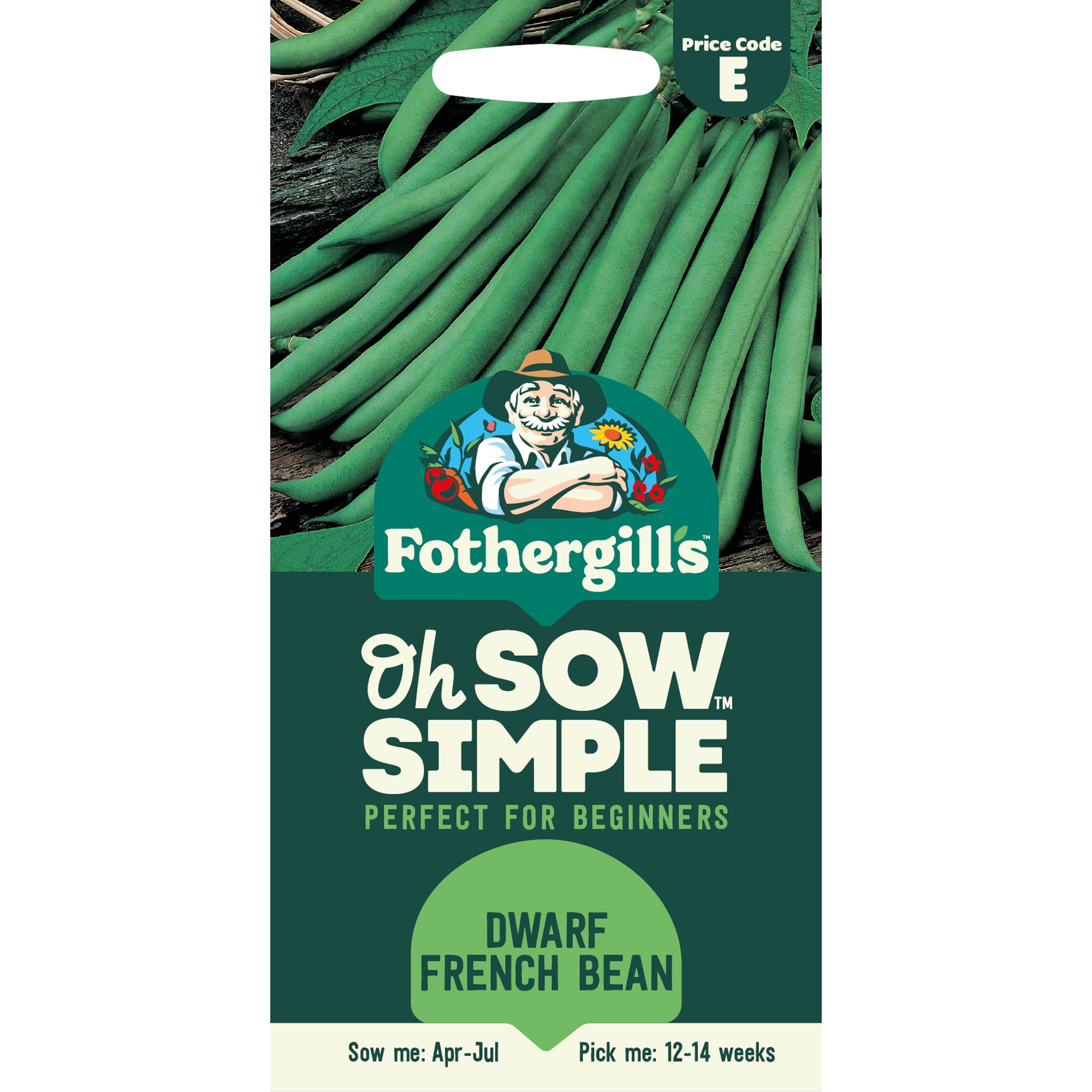 Mr Fothergills Oh Sow Simple French bean 'Ferrari' Vegetable Seeds
