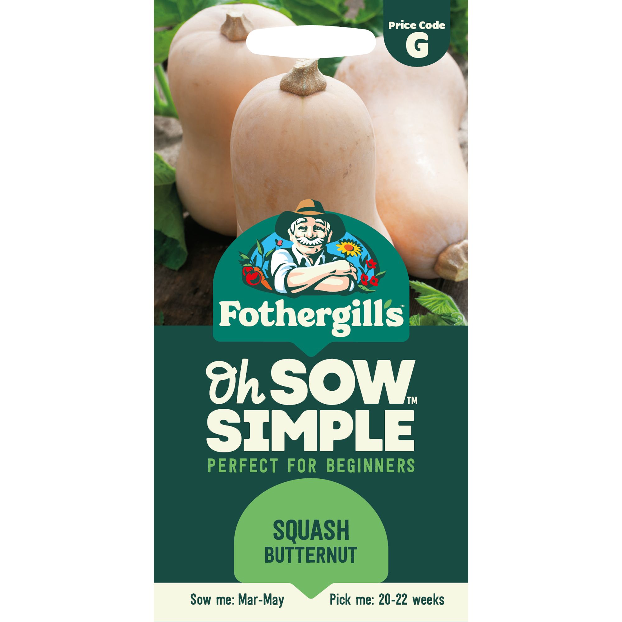 Mr Fothergills Oh Sow Simple Squash Vegetable Seeds
